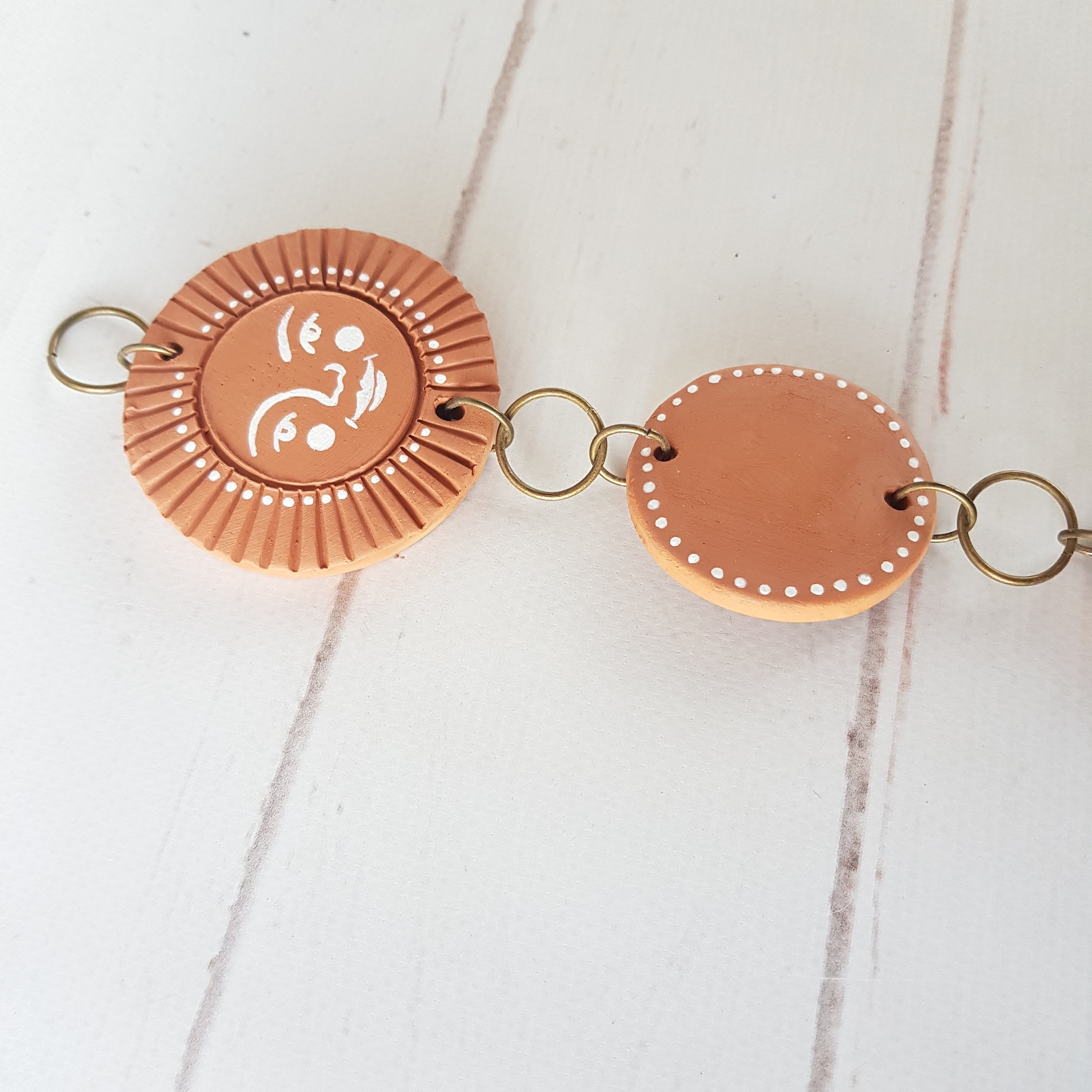 Terracotta Sun and Moon Phases Wall Hanging Sun Face Wall | Etsy