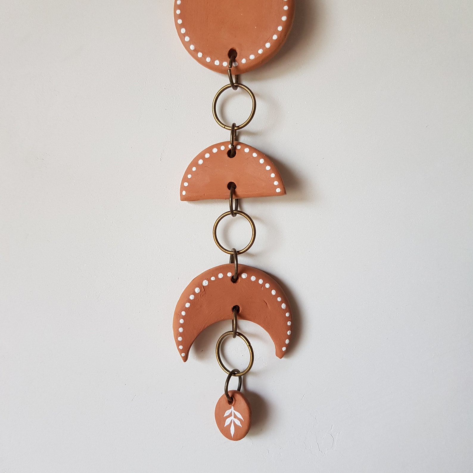 Terracotta Sun and Moon Phases Wall Hanging Sun Face Wall | Etsy