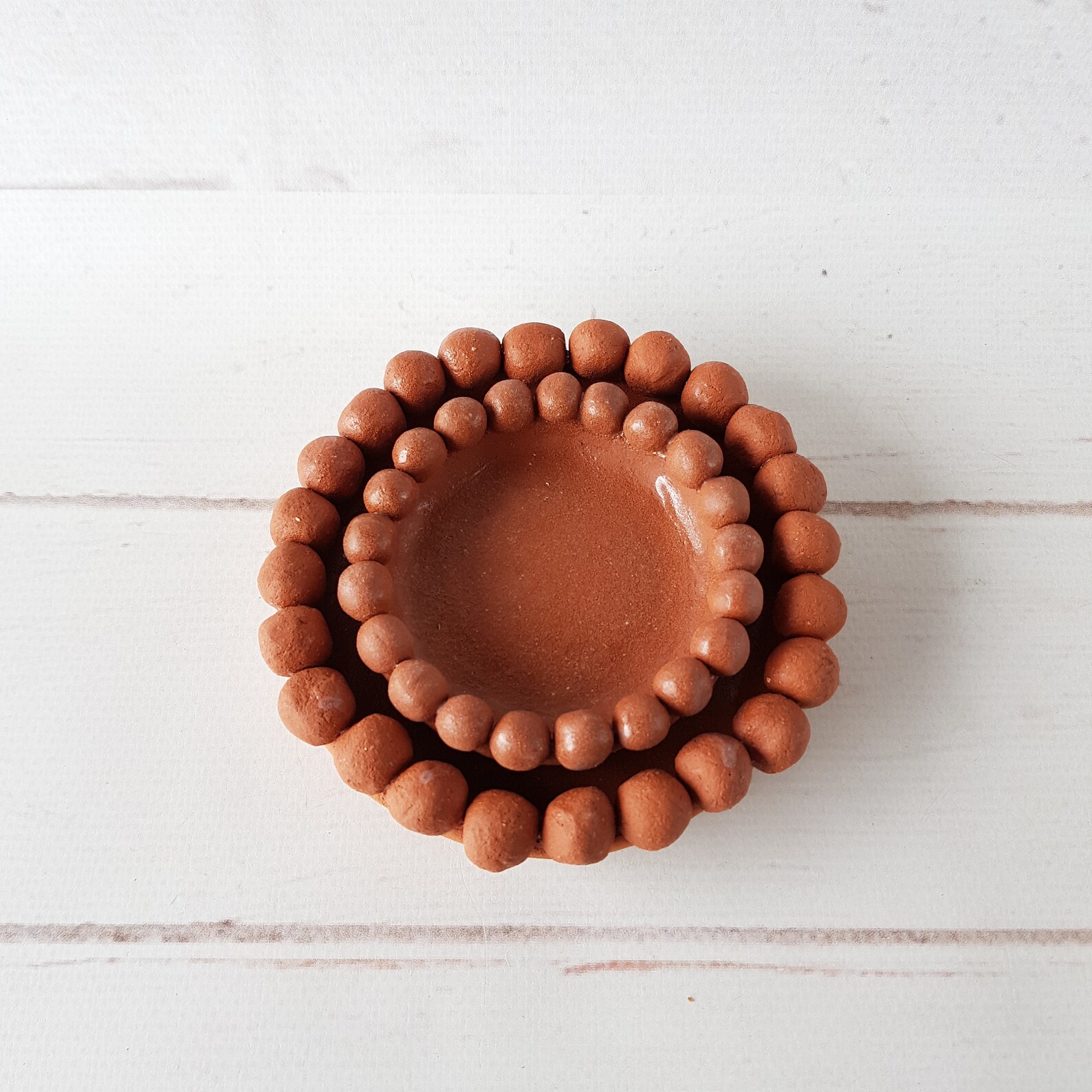 Set of 2 Terracotta Round Jewelry Dishes Terra-cotta Ring Dish - Etsy