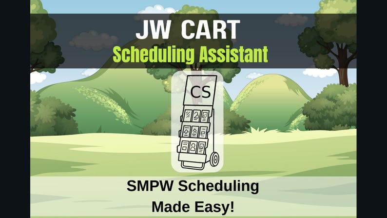 JW Cart Scheduling Assistant --SMPW Cart Schedule With Ease, Jehovah's ...