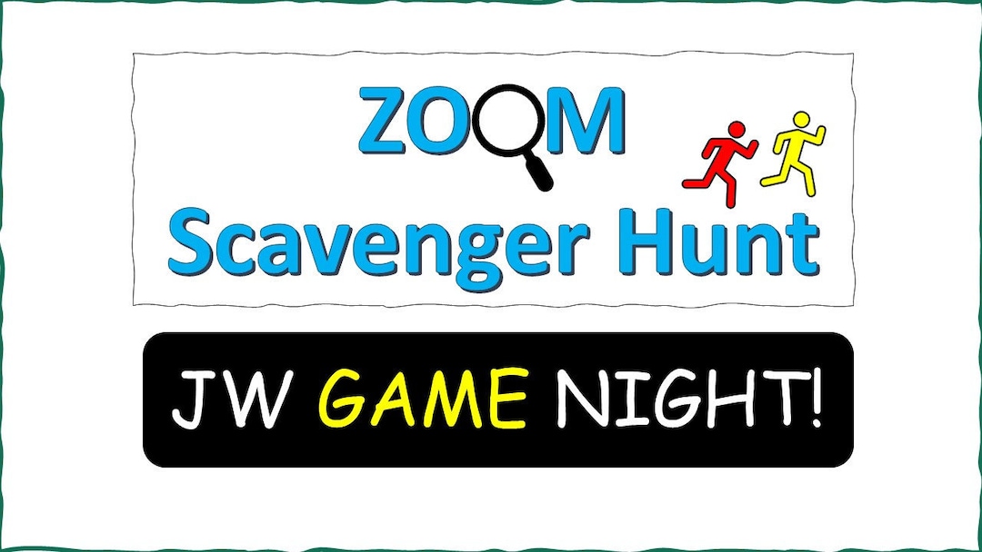 JW Game Night | Instant Download | Zoom Game | Fun JW Game | Scavenger ...