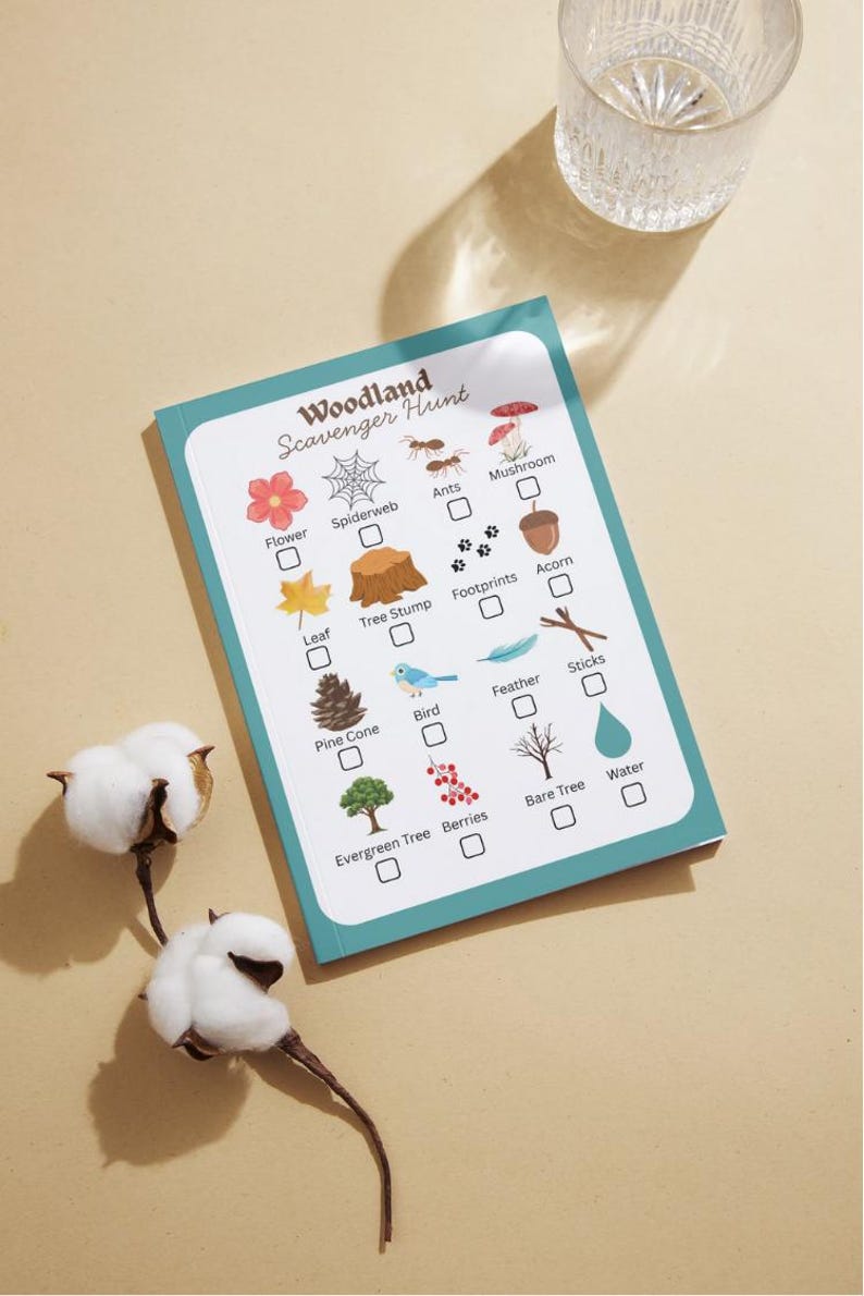 Woodland Scavenger Hunt for Kids - Etsy