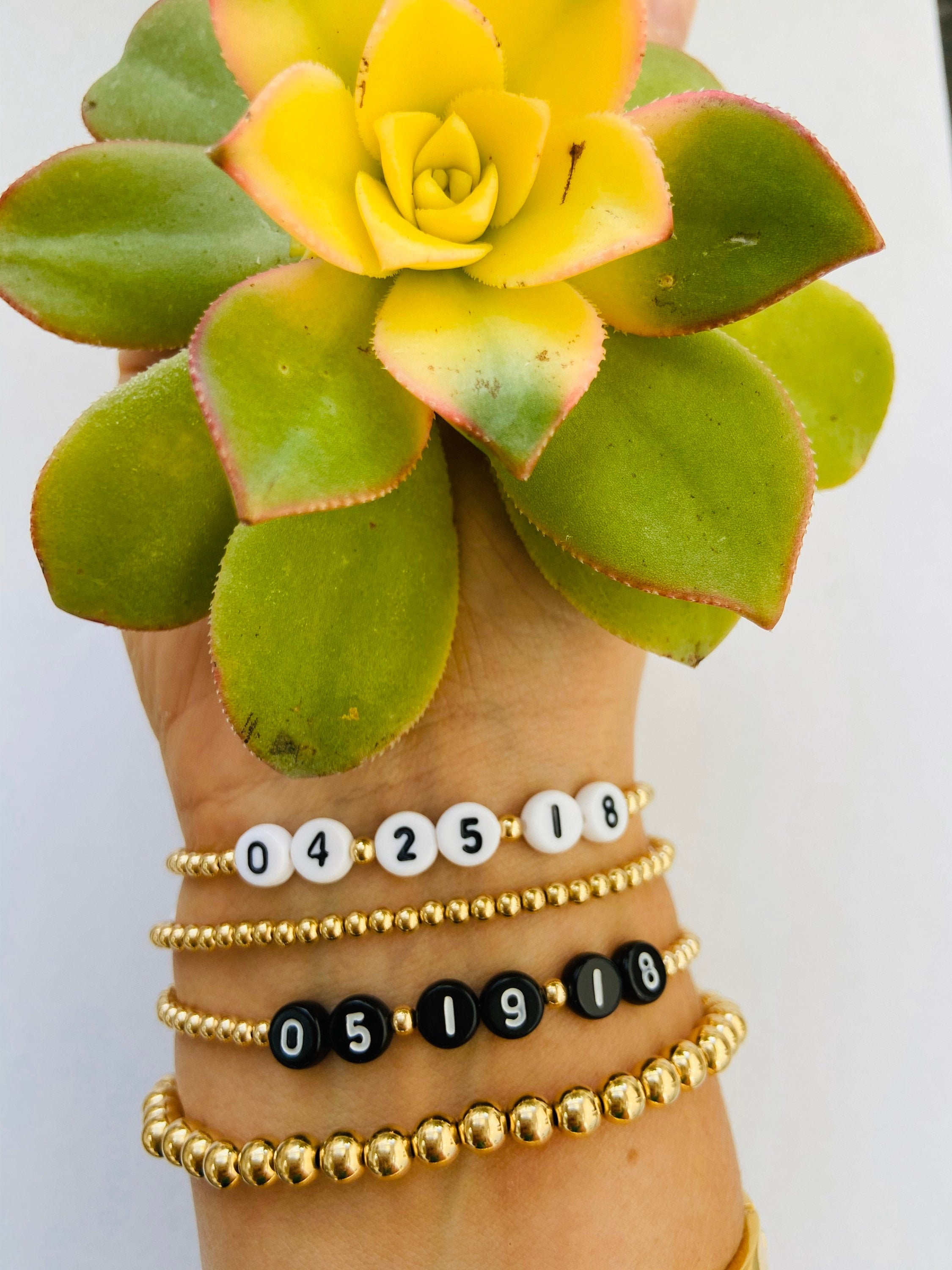 Numbers Bracelet, Personalized - Etsy