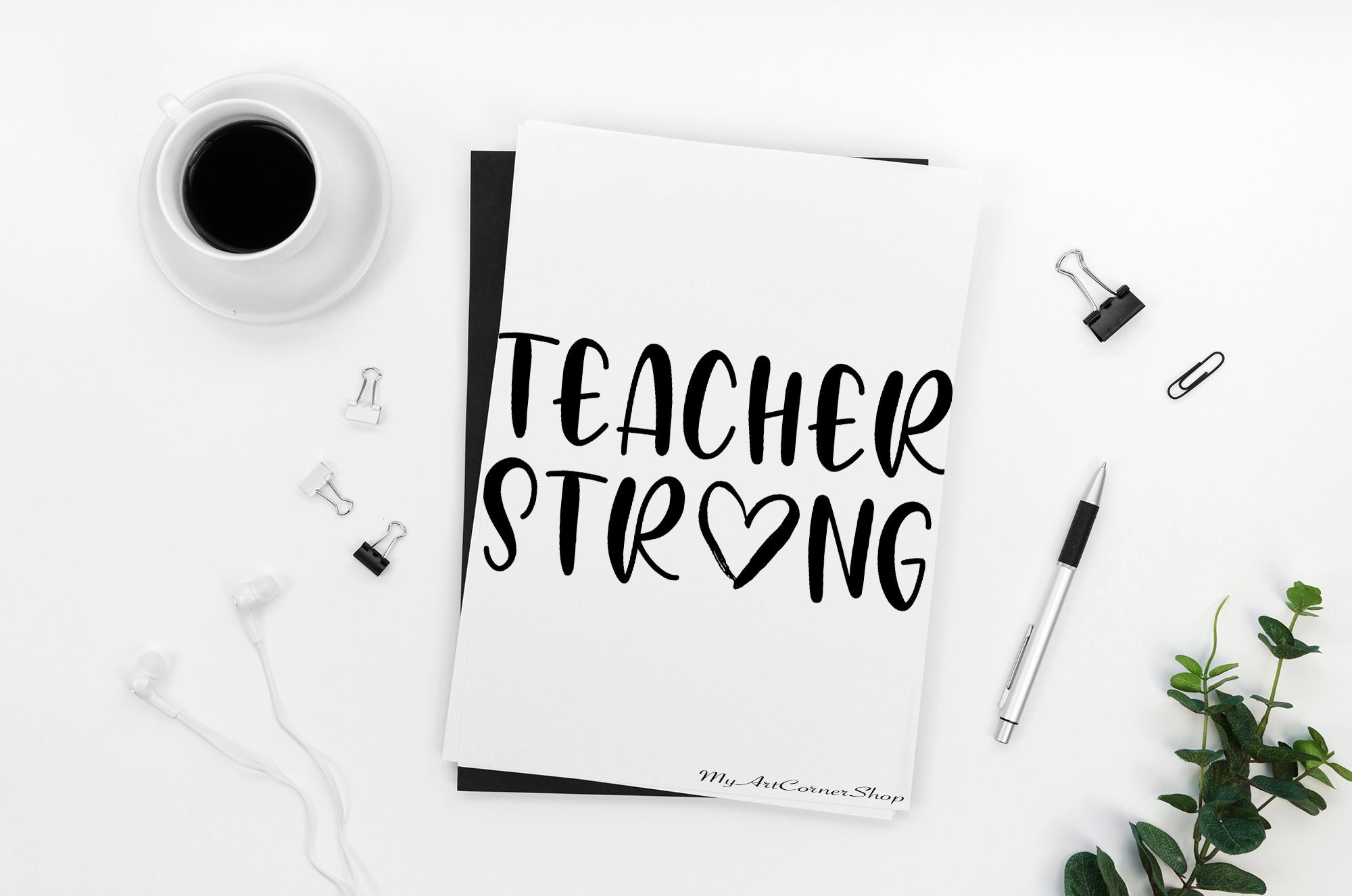 Teacher Strong Svg Heart Strong Teacher Svg Strong Teacher - Etsy