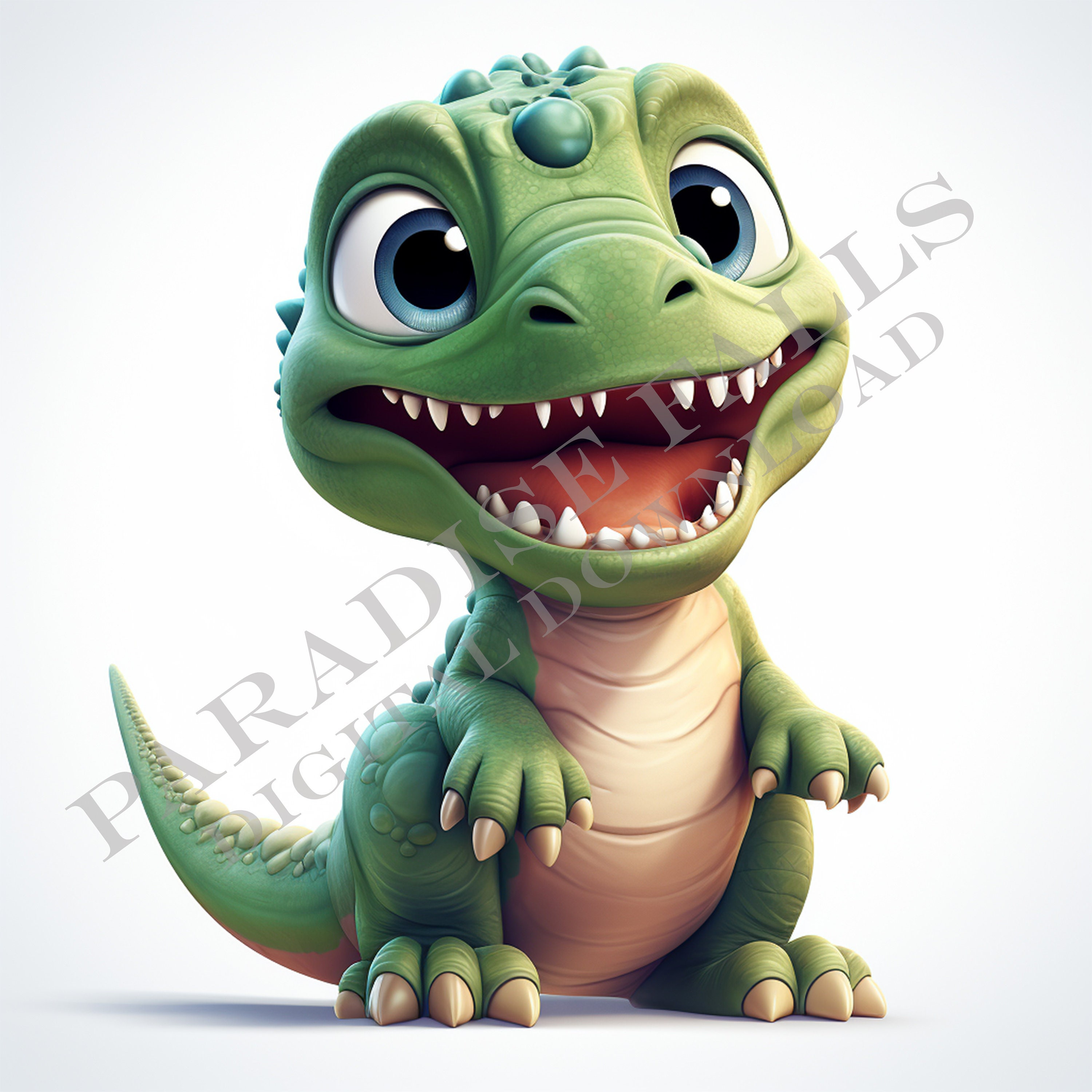 Cute Baby T-rex Sublimation Print Instant Art Printable Wall Decor Clip ...