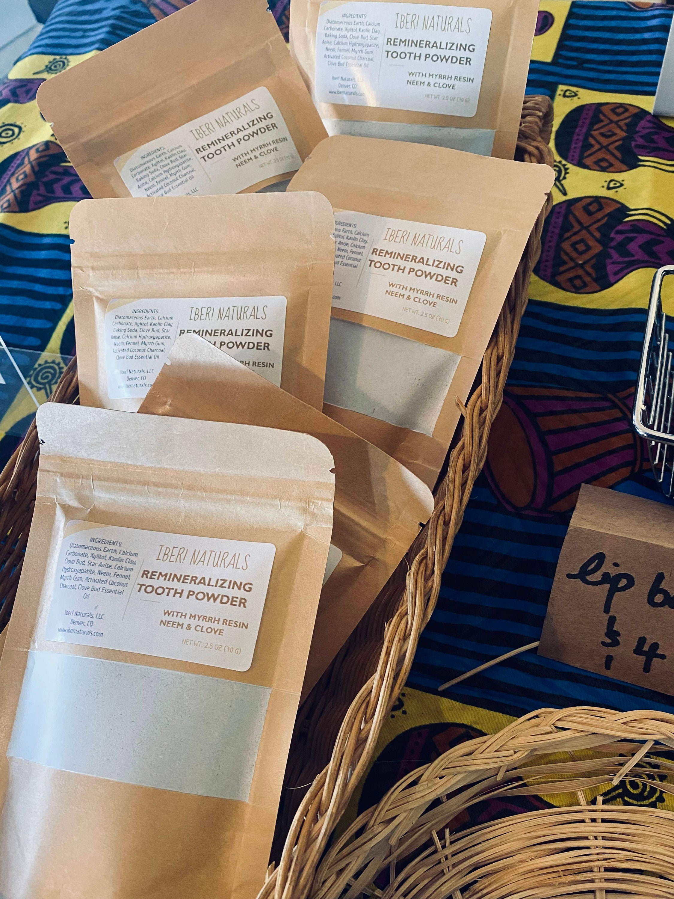 Natural Remineralizing Tooth Powder With Myrrh Resin Neem & Clove ...