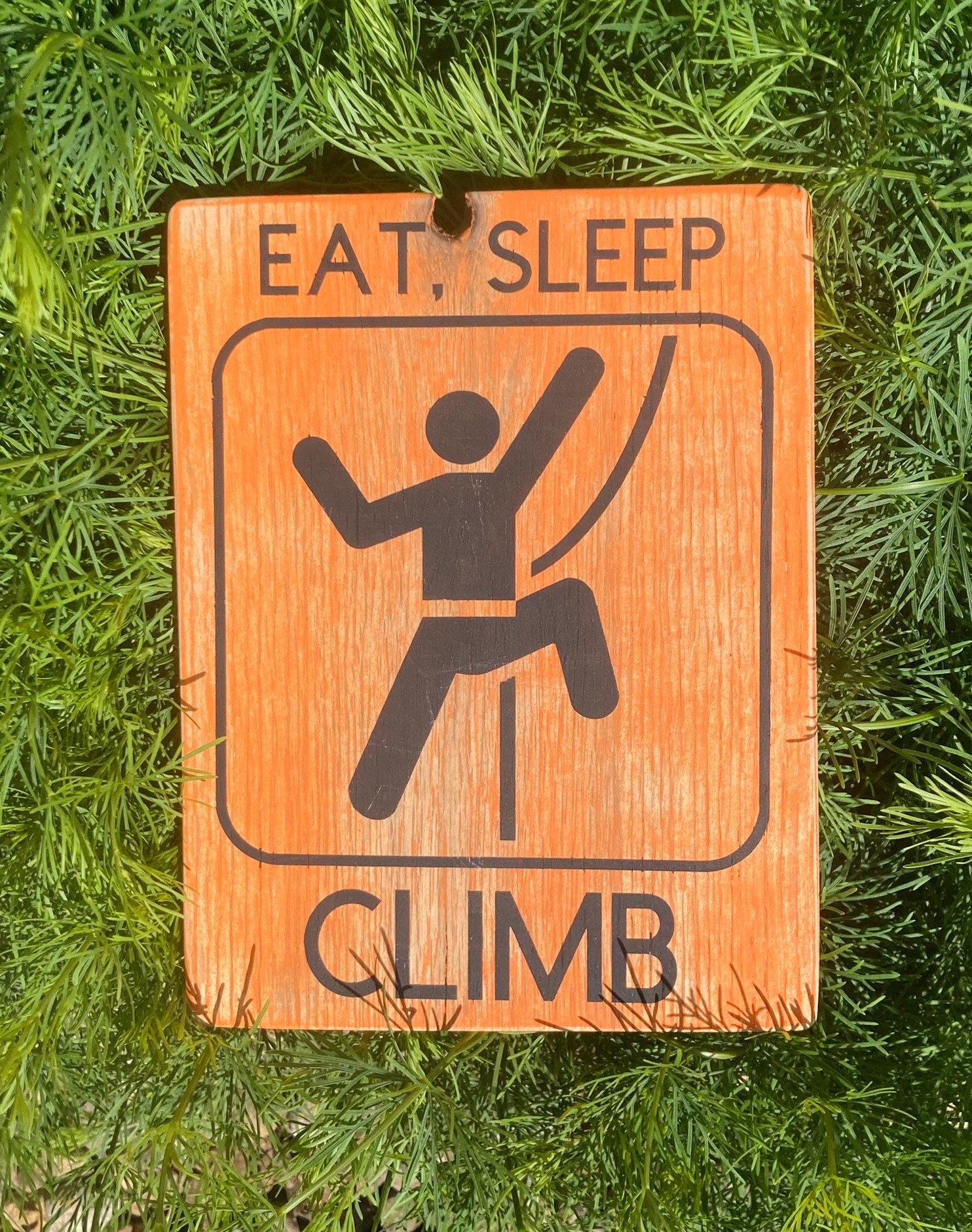 Eat Sleep Climb Wooden Sign - Etsy