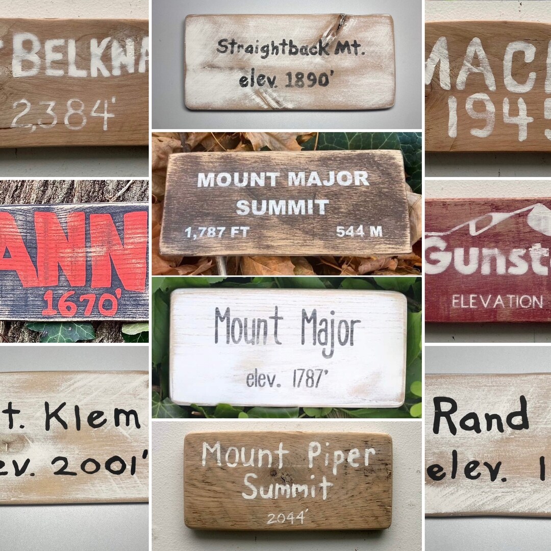 Mount Major Belknap Range Signs - Etsy