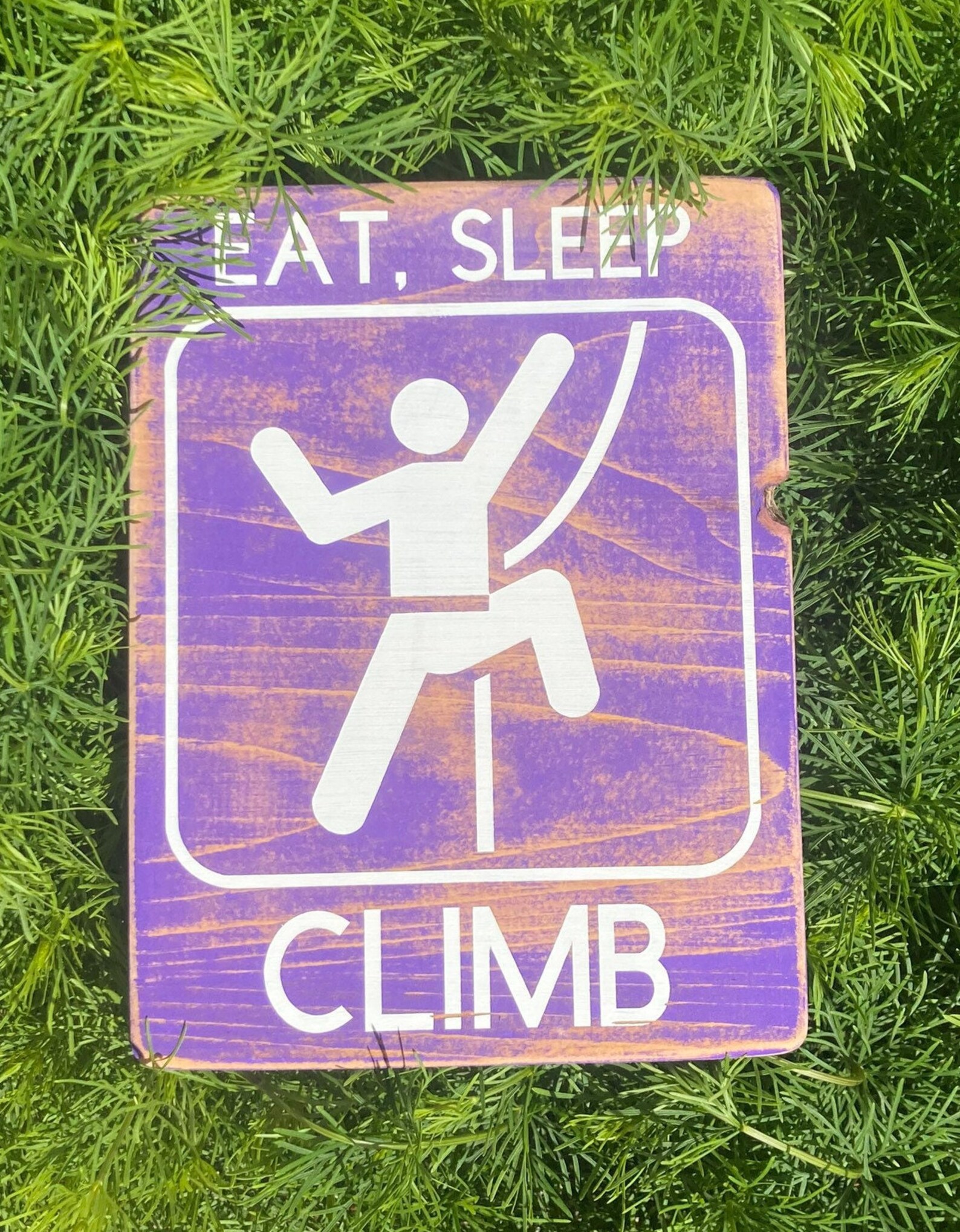 Eat Sleep Climb Wooden Sign - Etsy