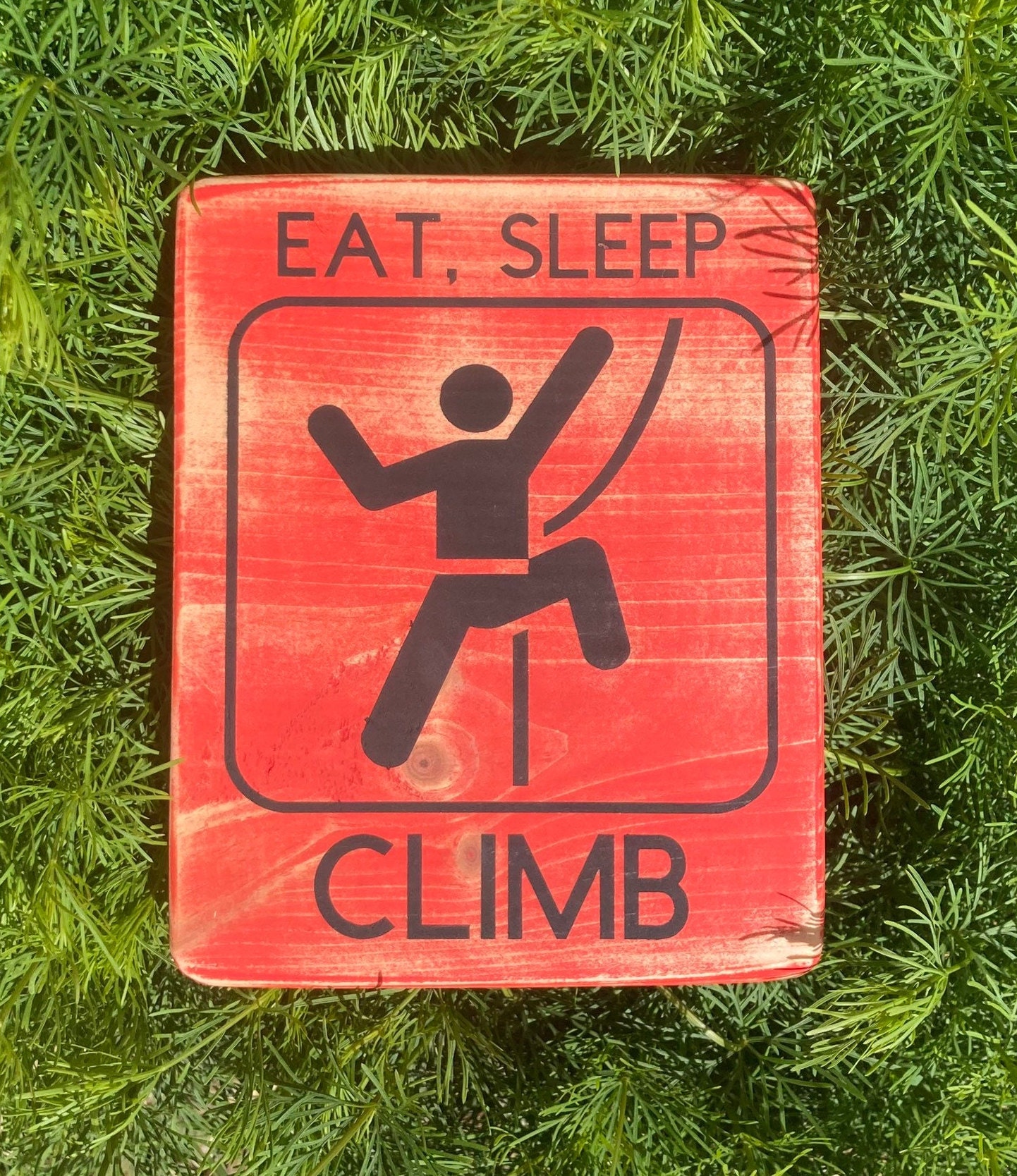 Eat Sleep Climb Wooden Sign - Etsy
