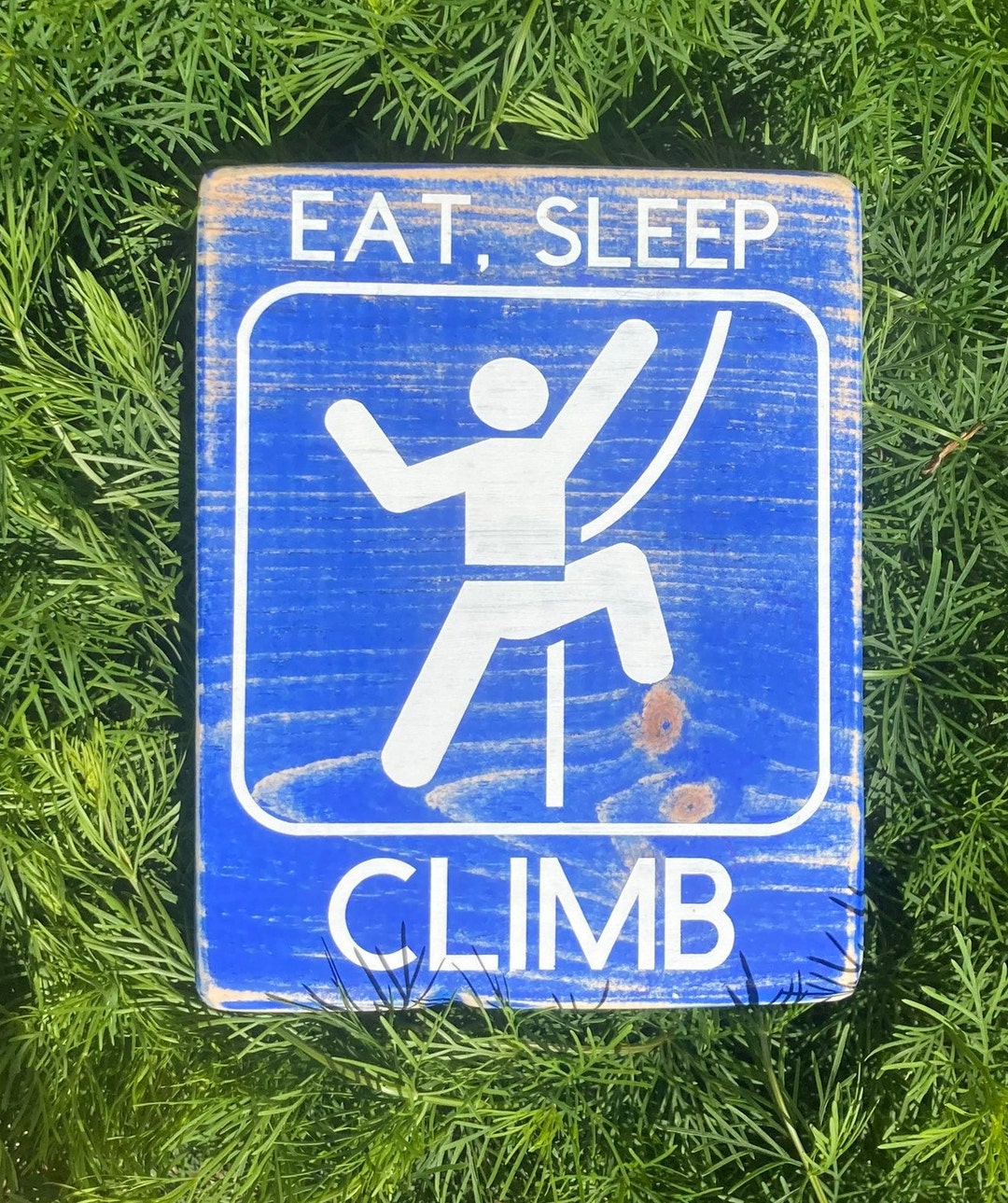 Eat Sleep Climb Wooden Sign - Etsy