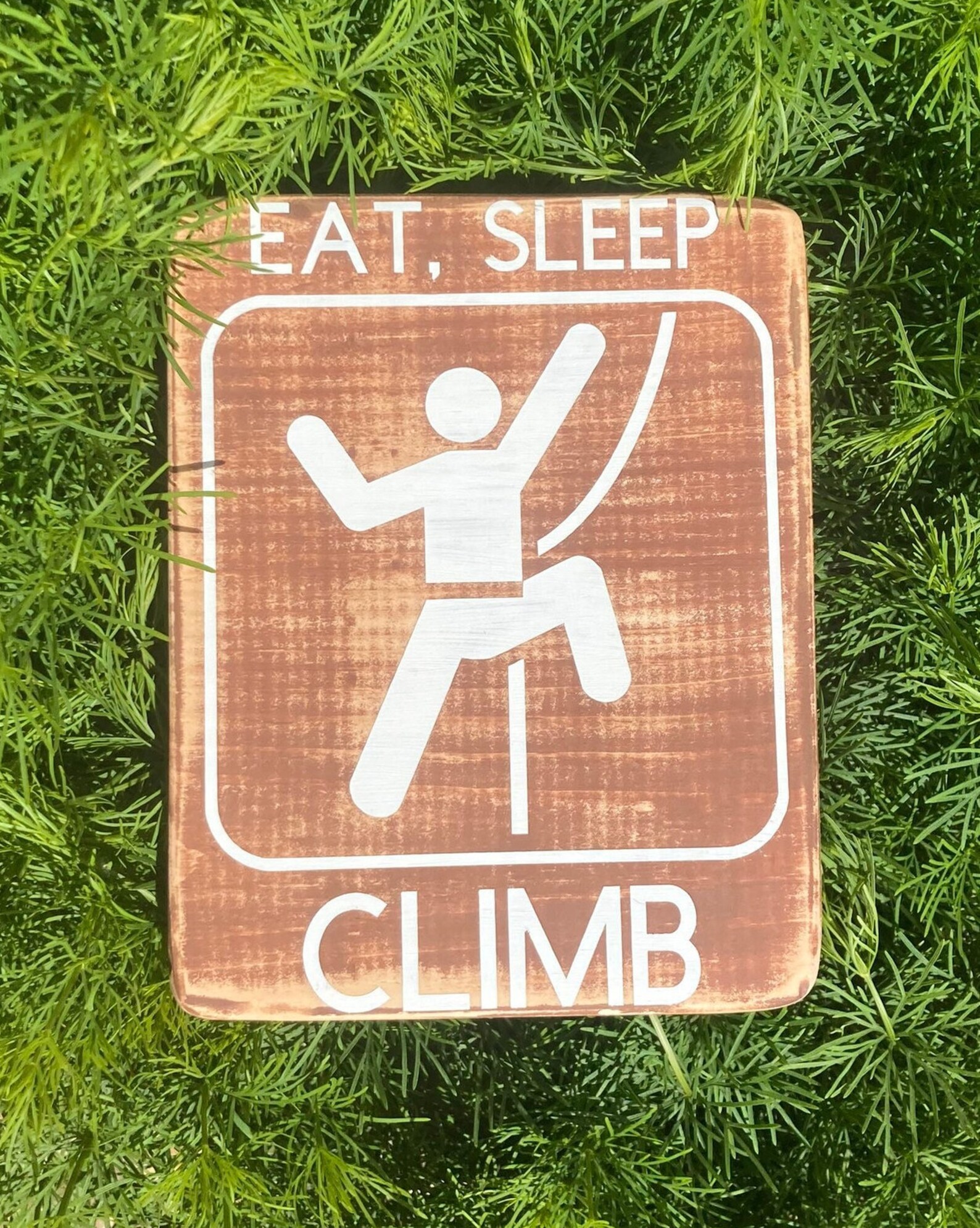Eat Sleep Climb Wooden Sign - Etsy
