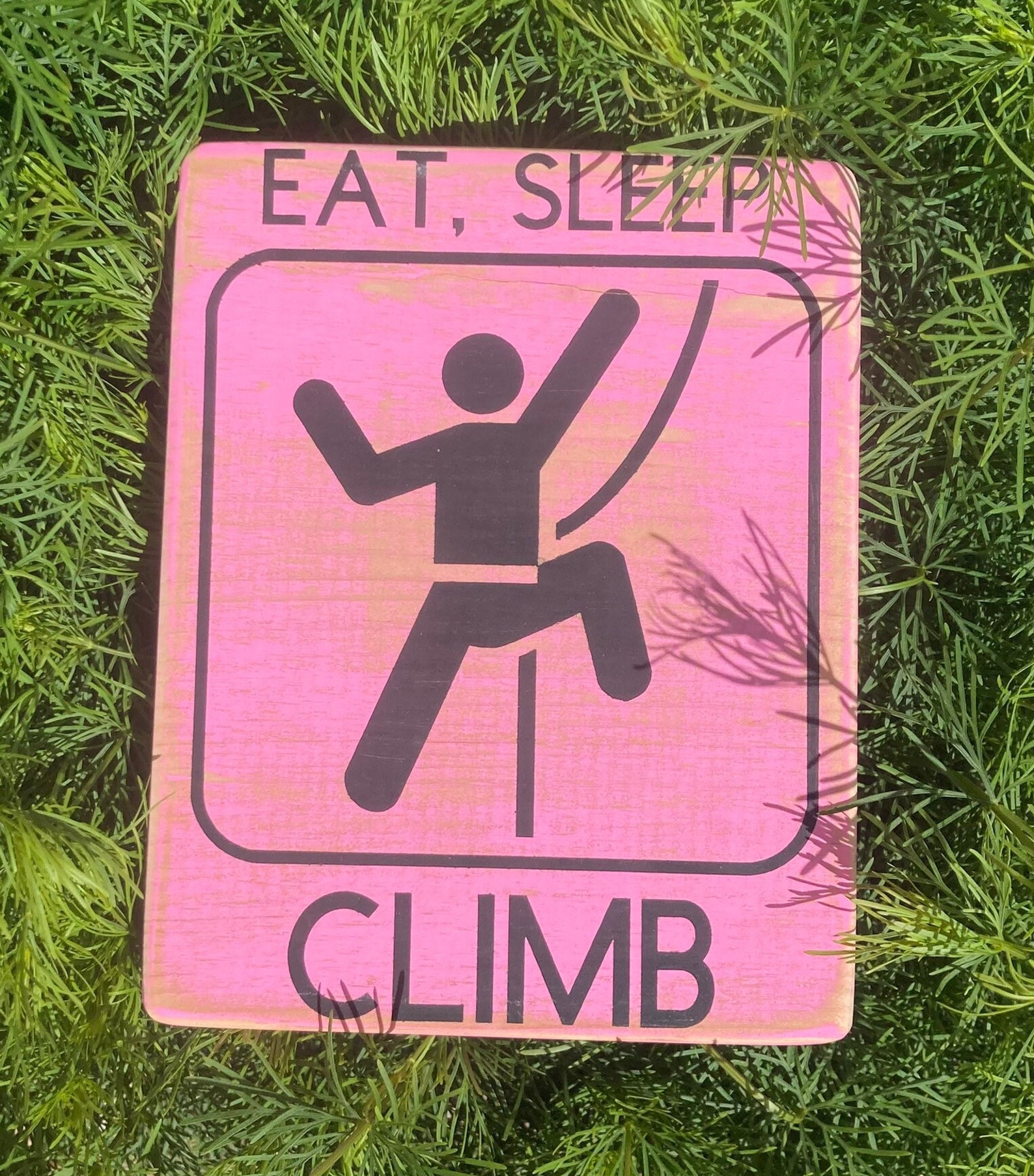 Eat Sleep Climb Wooden Sign - Etsy
