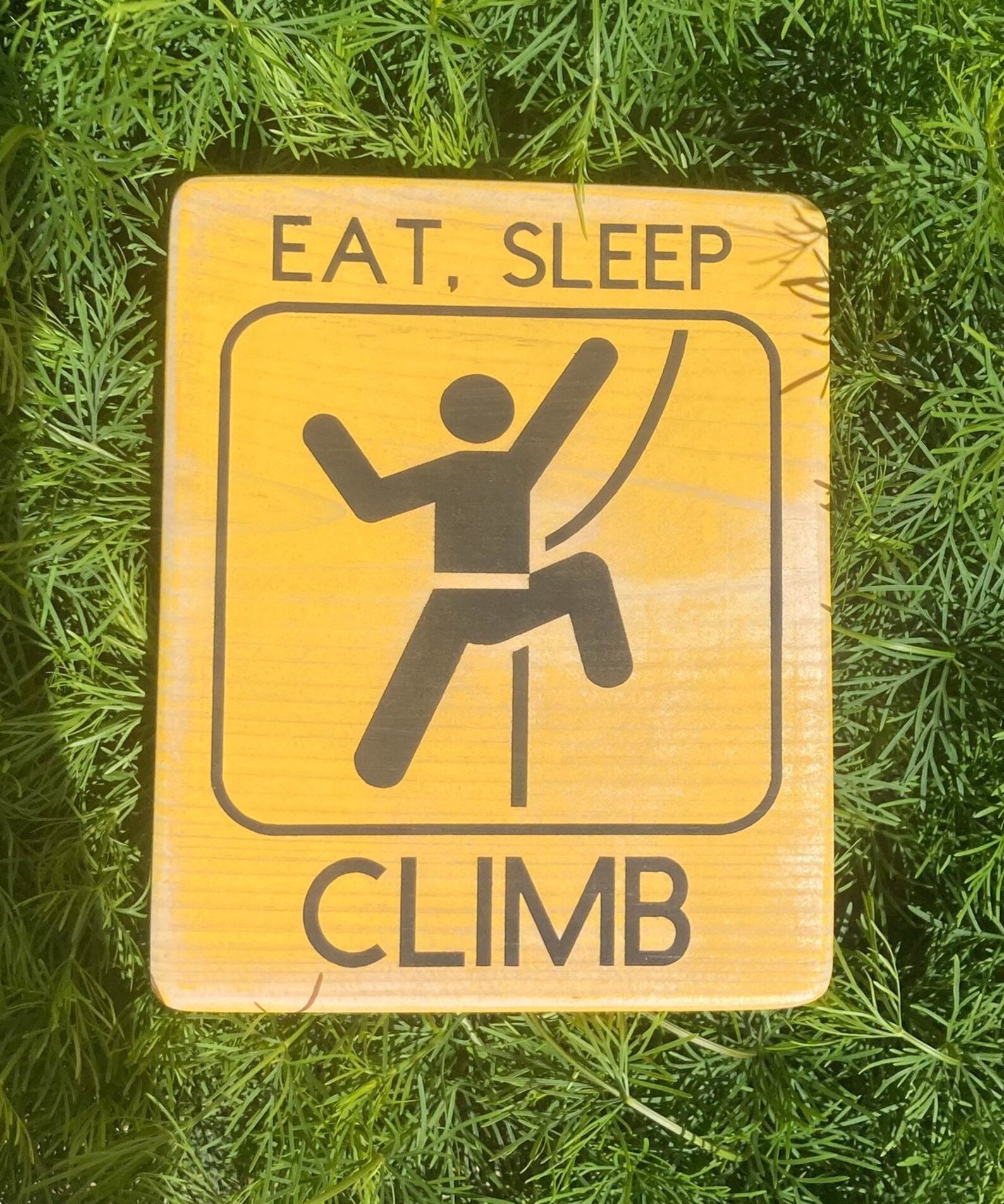 Eat Sleep Climb Wooden Sign - Etsy