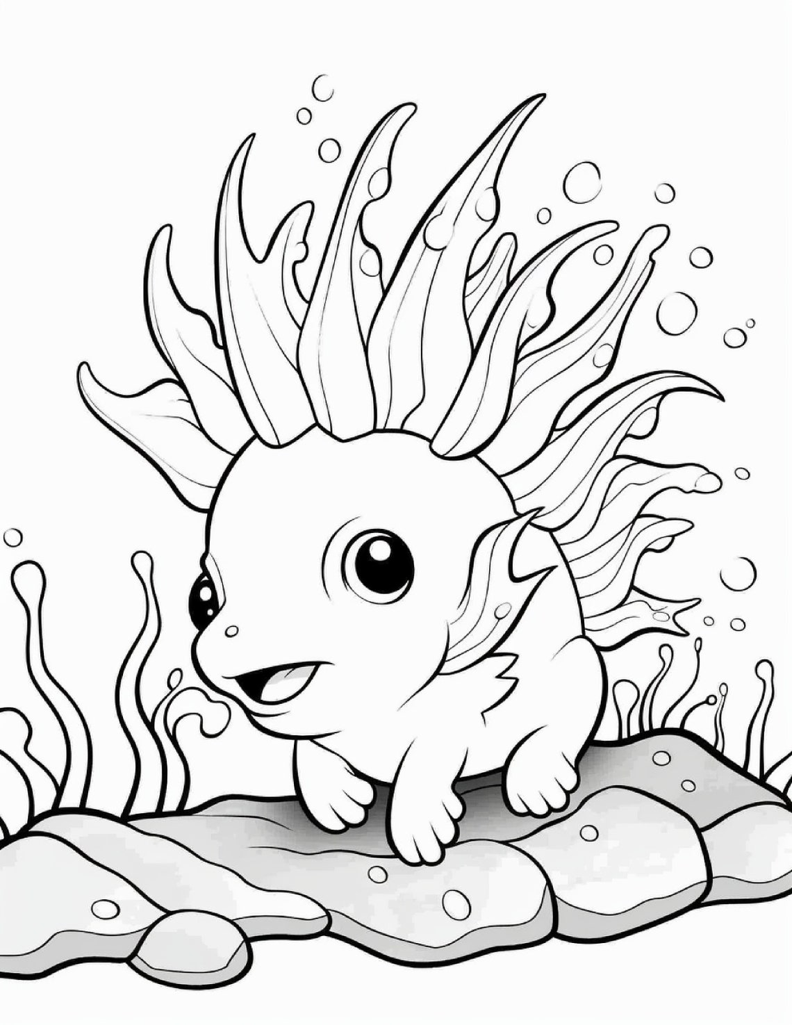 150 Cute Sea Animals Coloring Pages,kids Printable Coloring Pages ...
