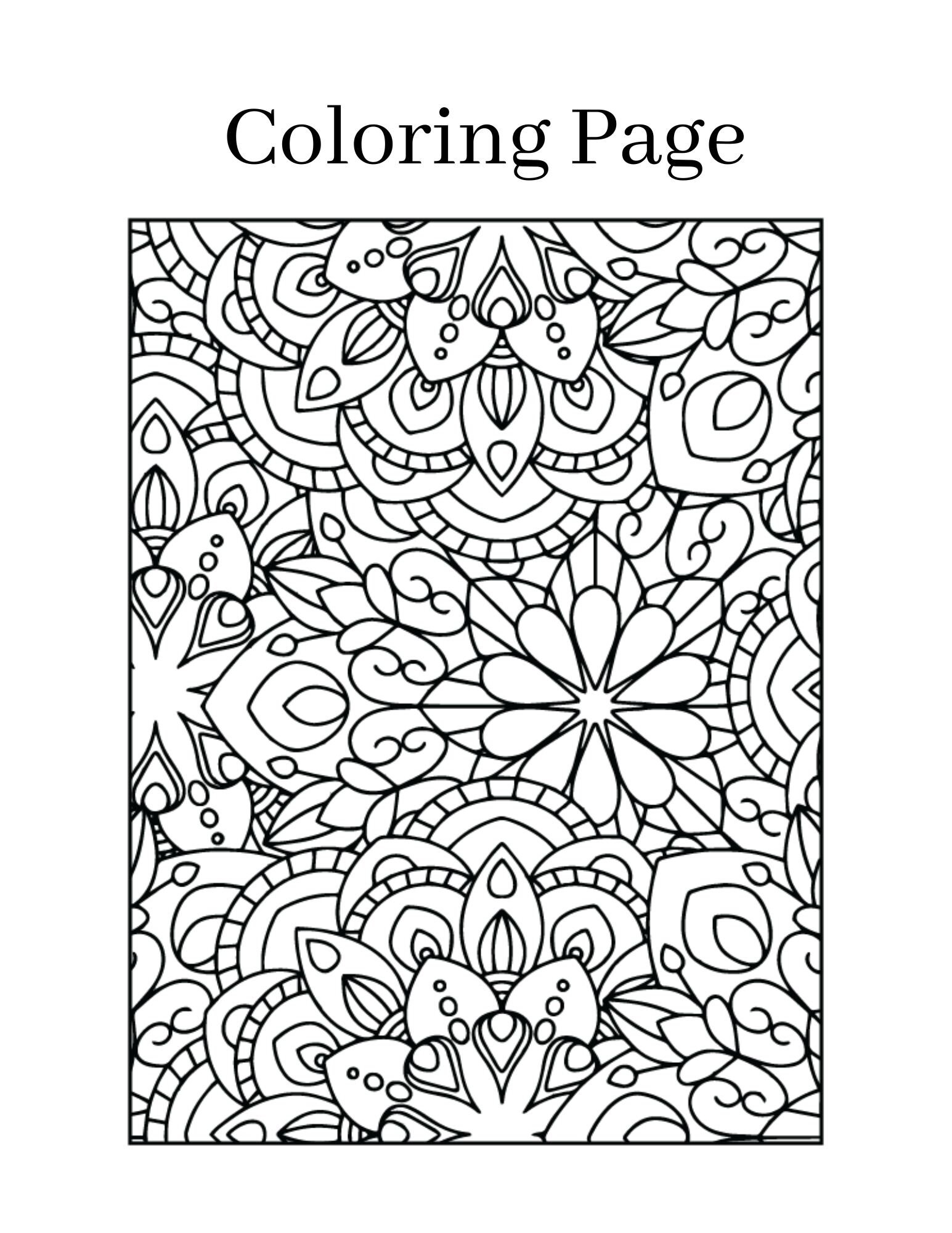50 Flower Mandala Adult Coloring Pagesstress Relief Coloring - Etsy