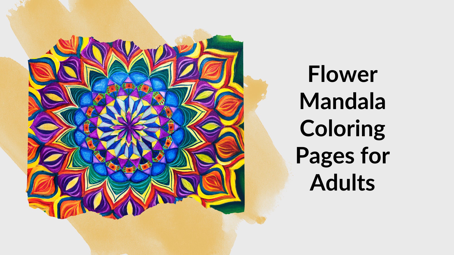 50 Flower Mandala Adult Coloring Pagesstress Relief Coloring - Etsy