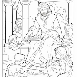 Bible Scene Coloring Pages: 50 Religious Designs (digital Download) - Etsy