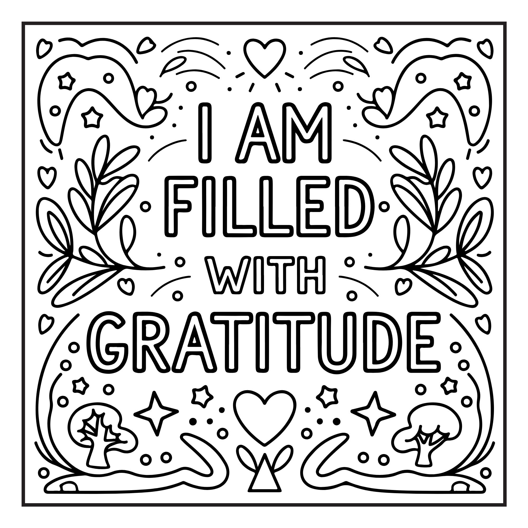 150 Positive Affirmations Coloring Pages: Adult Stress Relief (digital ...