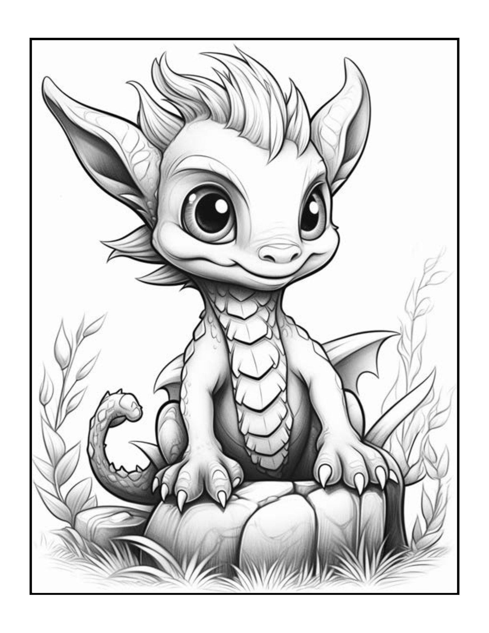163 Cute Dragon Coloring Pages,kids Printable Coloring Pages ,children ...
