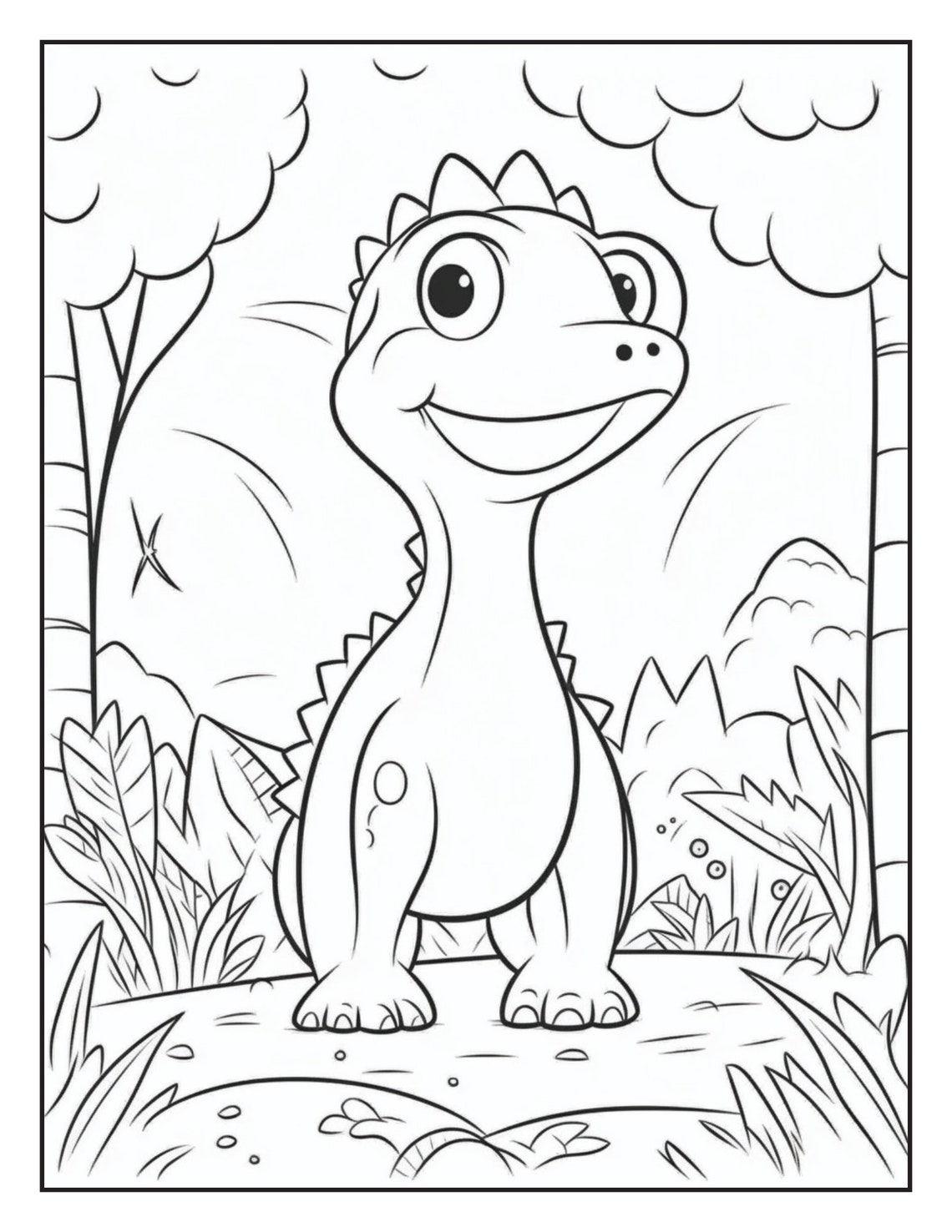 50 Cute Baby Dinosaurus Coloring Pages,kids Printable Coloring Pages ...