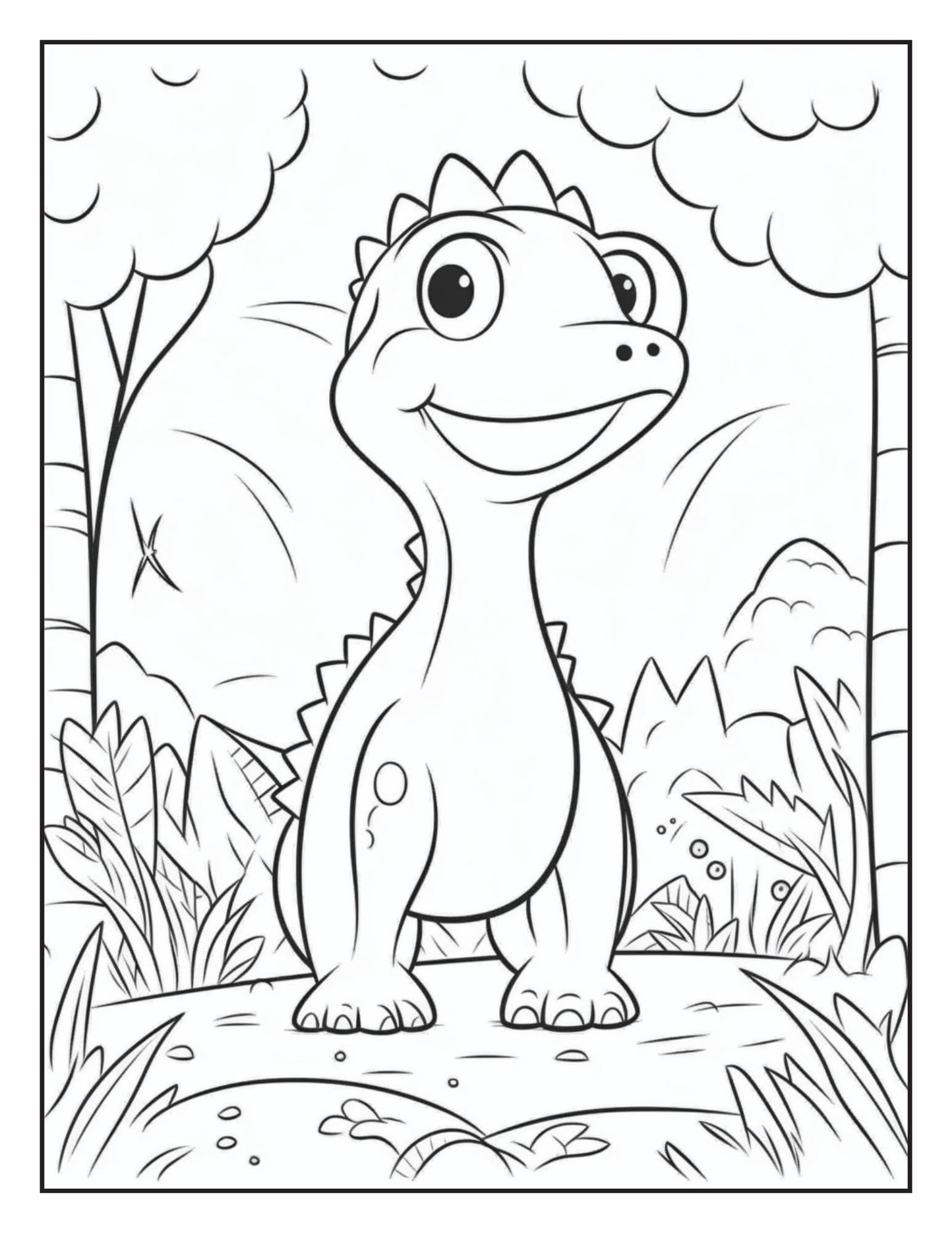 50 Cute Baby Dinosaurus Coloring Pages,kids Printable Coloring Pages ...