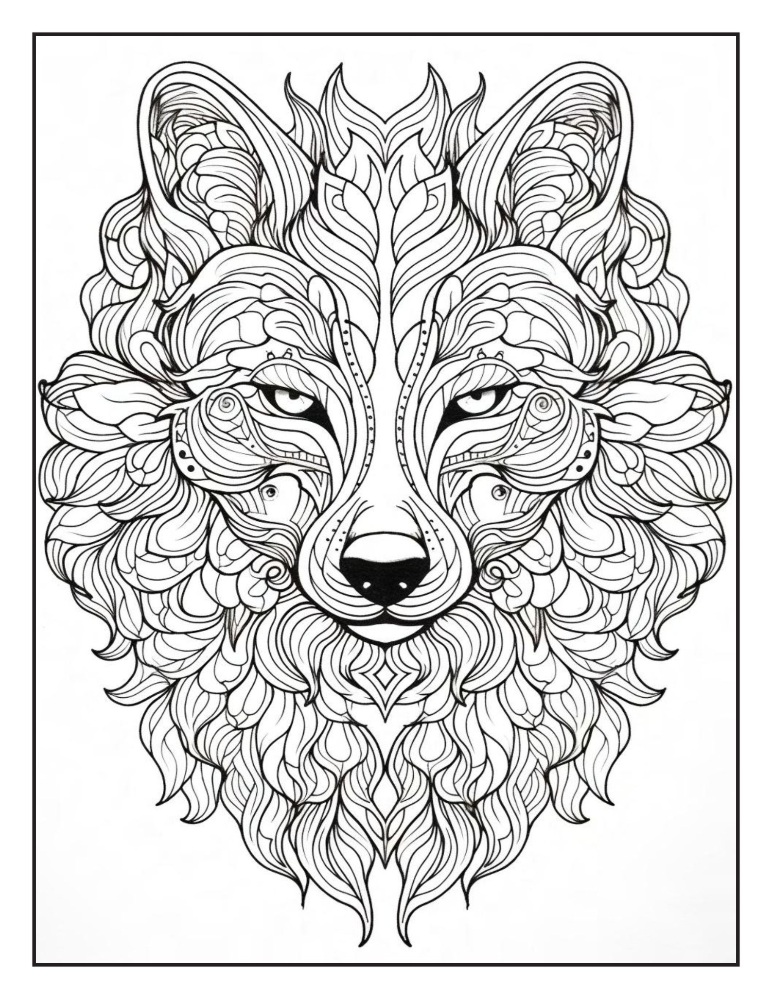 100 Mandala Animals Coloring Pages,kids Adult Printable Coloring Pages ...