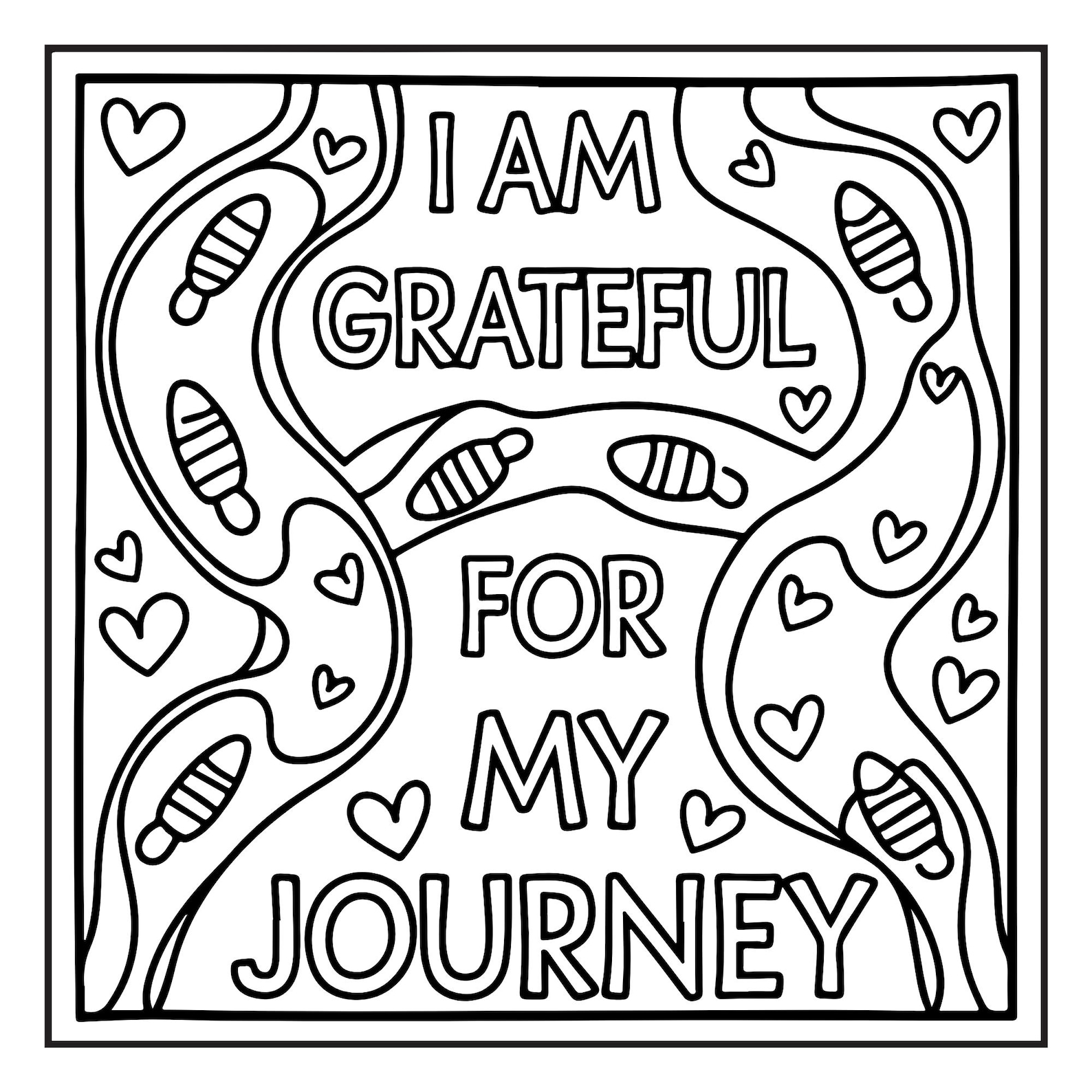 150 Positive Affirmations Coloring Pages: Adult Stress Relief (digital ...
