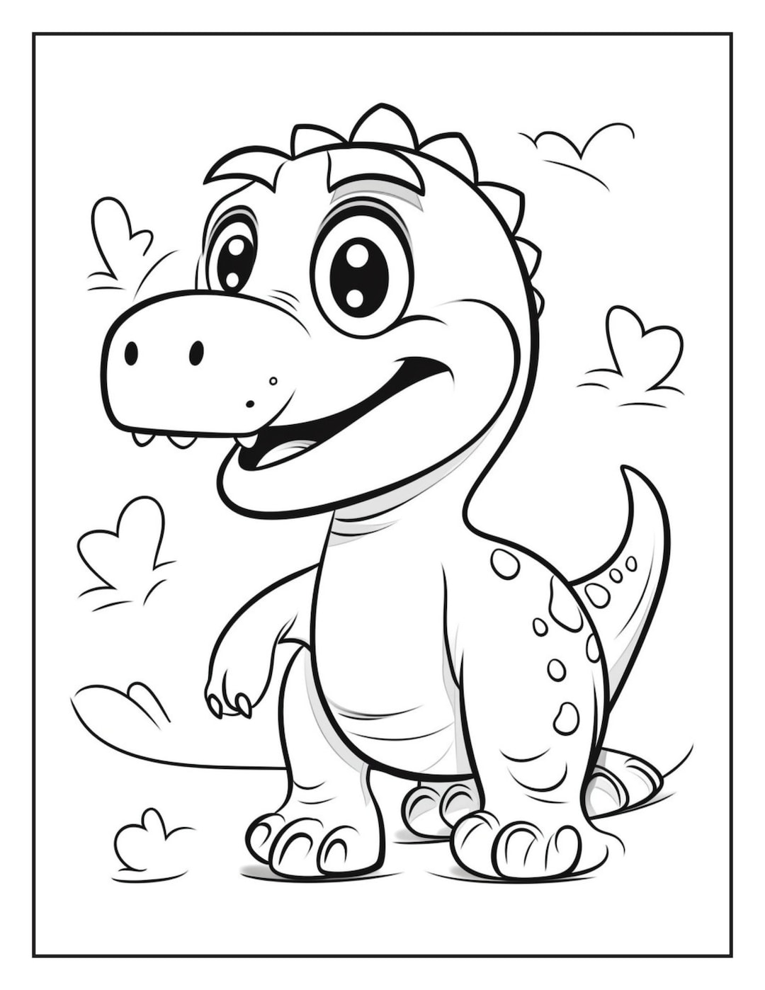 50 Cute Baby Dinosaurus Coloring Pages,kids Printable Coloring Pages ...
