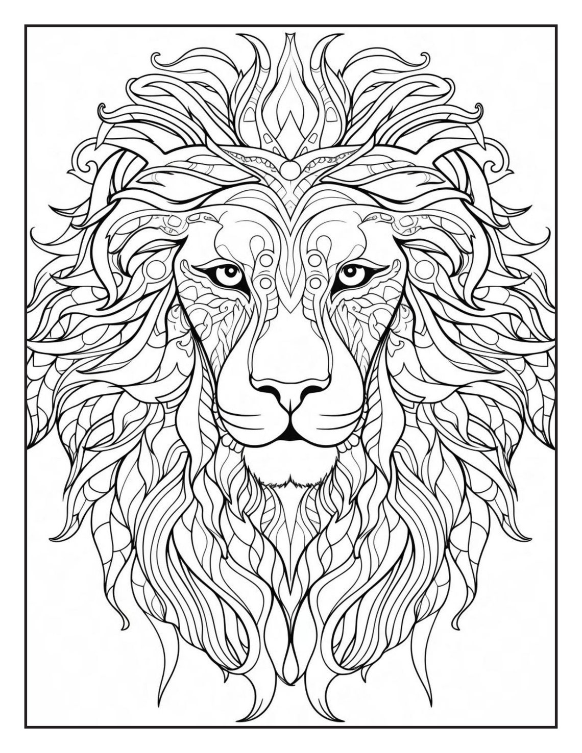 100 Mandala Animals Coloring Pages,kids Adult Printable Coloring Pages ...