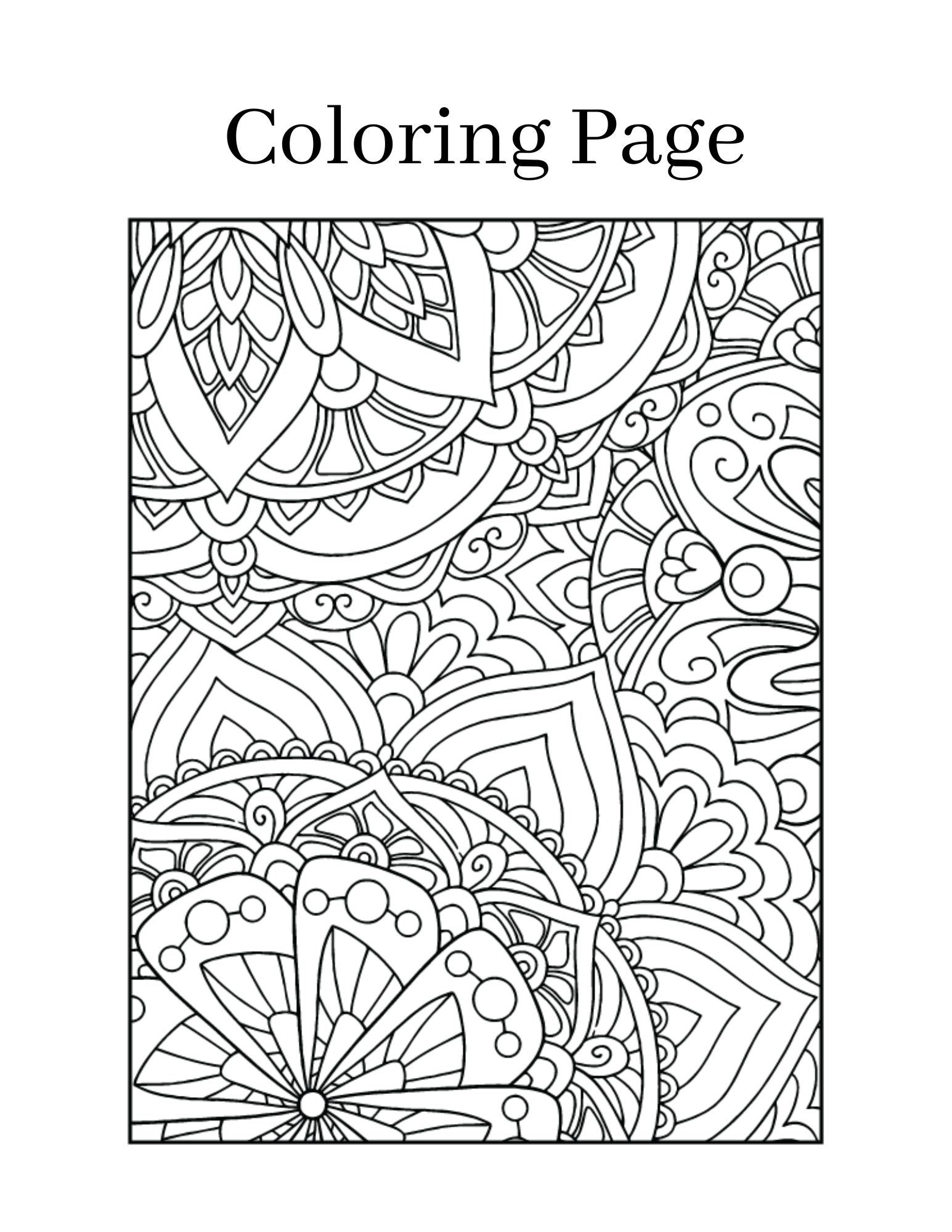 50 Flower Mandala Adult Coloring Pagesstress Relief Coloring - Etsy