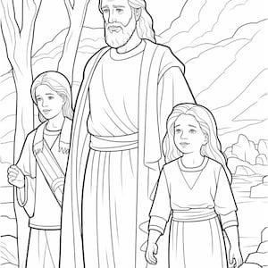 Bible Scene Coloring Pages: 50 Religious Designs (digital Download) - Etsy