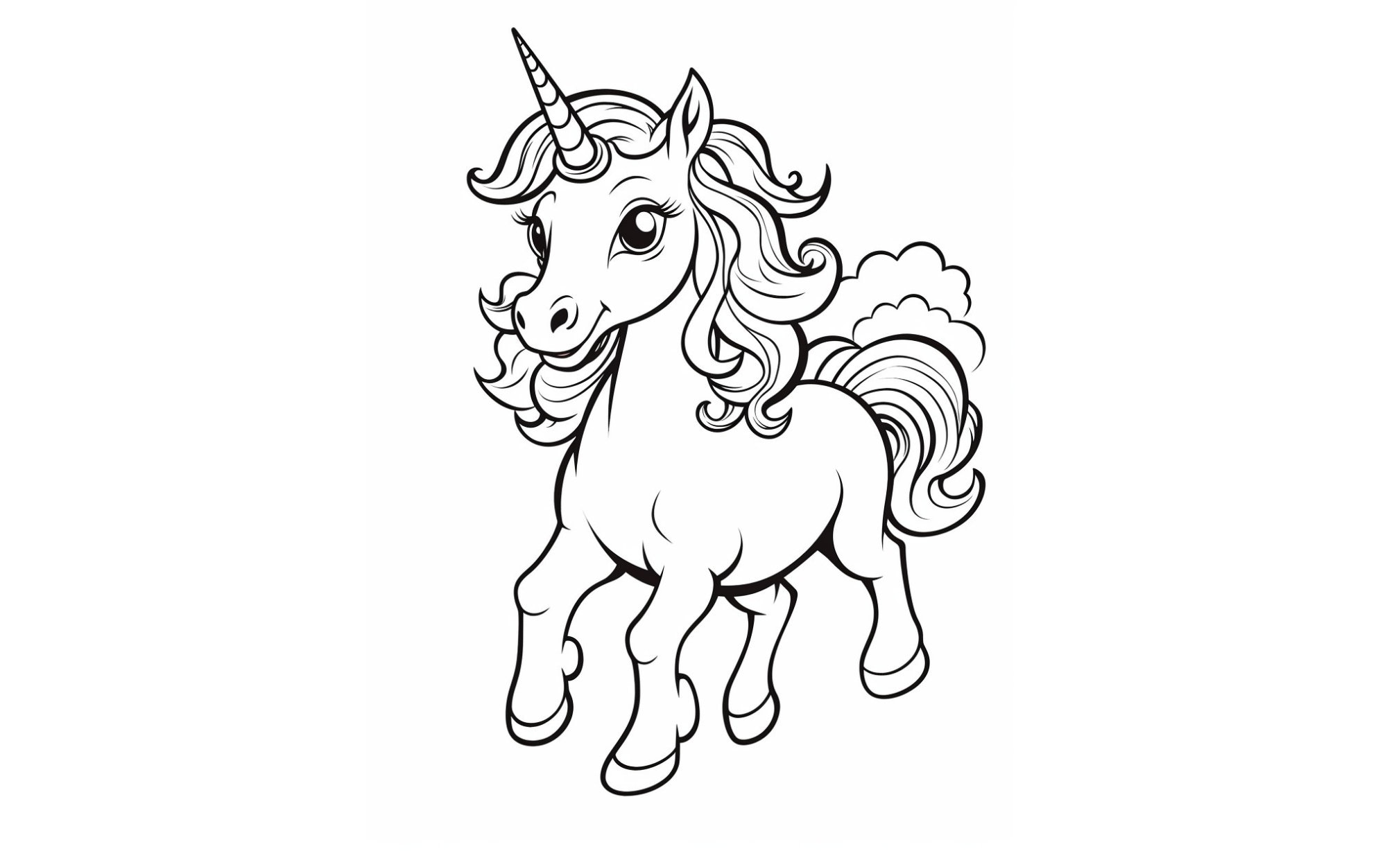 Unicorn Coloring Pages for Kids: 50 Page Book (digital Download) - Etsy