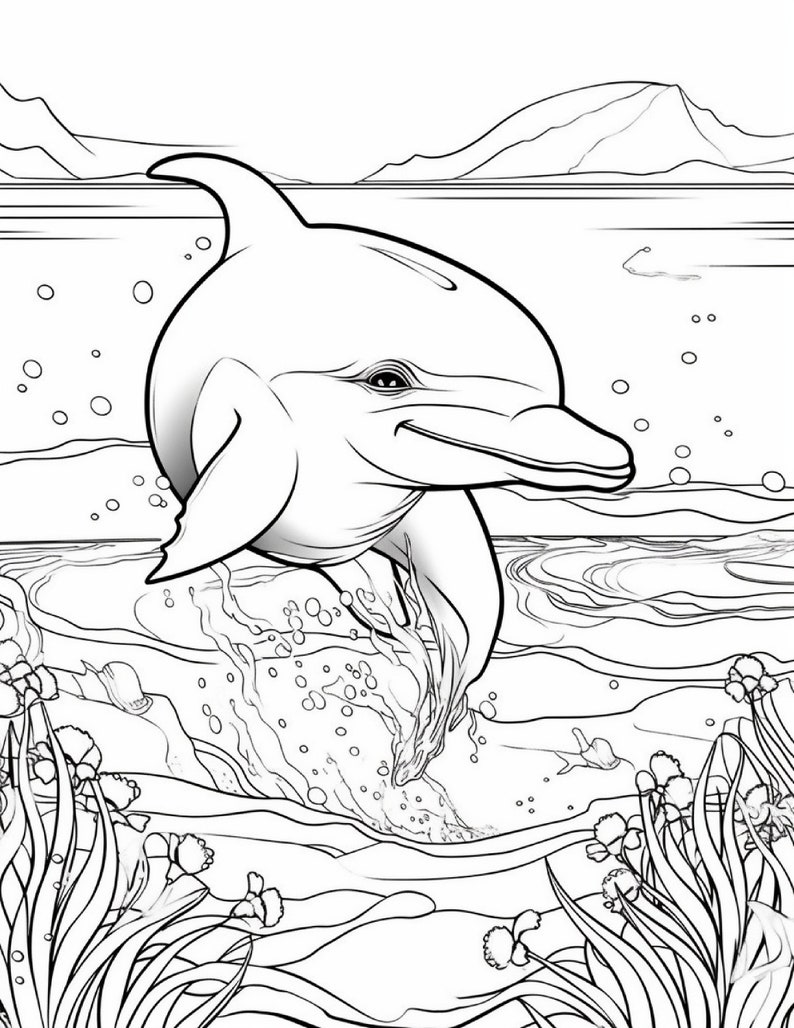 Cute Ocean Animals Coloring Pages,kids Printable Coloring Pages ...