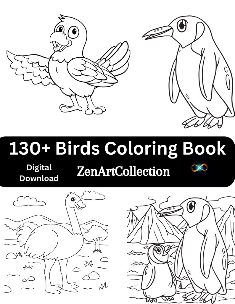 130 Birds Coloring Pages for Adults and Kids Printable Coloring Pages ...