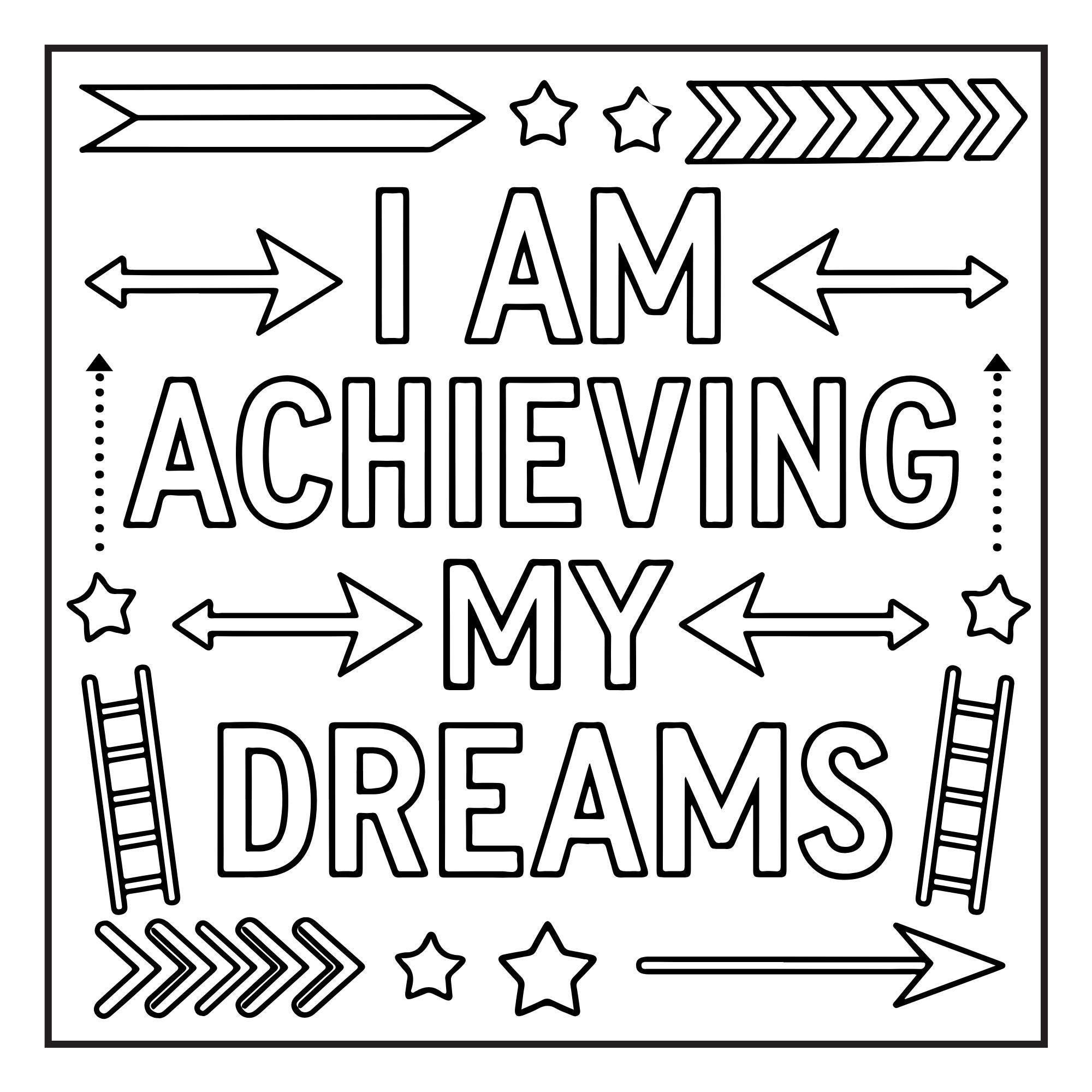 150 Positive Affirmations Coloring Pages: Adult Stress Relief (digital ...