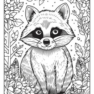 Wild Animals Coloring Pages: 50 Kids Printable Designs (digital ...