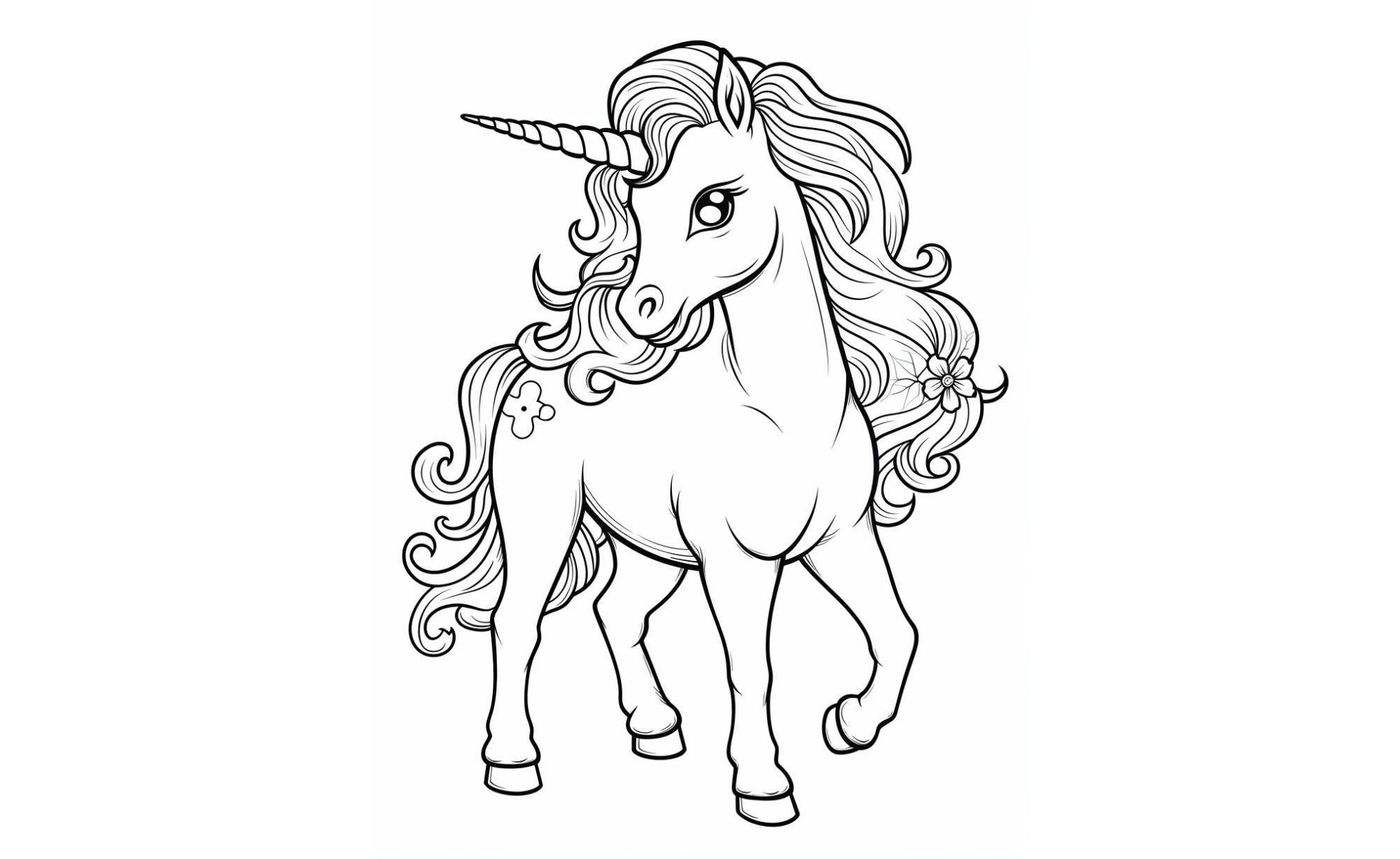 Unicorn Coloring Pages for Kids: 50 Page Book (digital Download) - Etsy