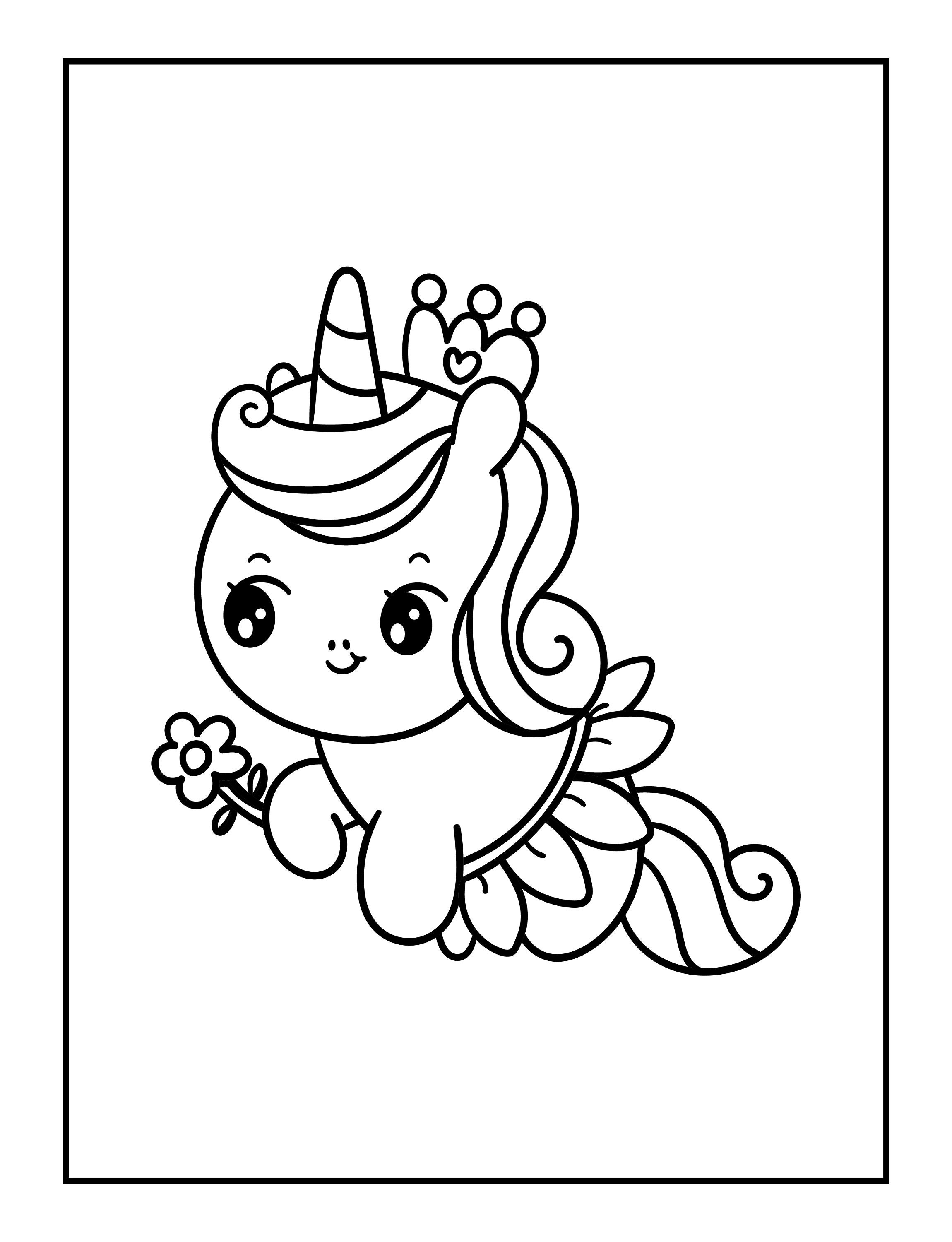 120 Kids Unicorn Activity Pages - Games and Coloring Pages - Instant ...
