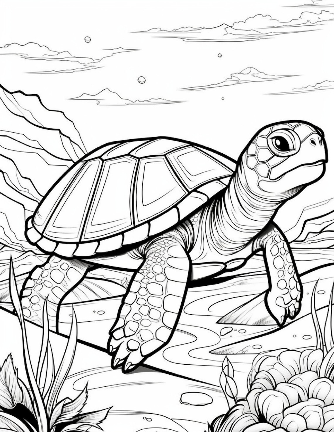 Cute Ocean Animals Coloring Pages,kids Printable Coloring Pages ...