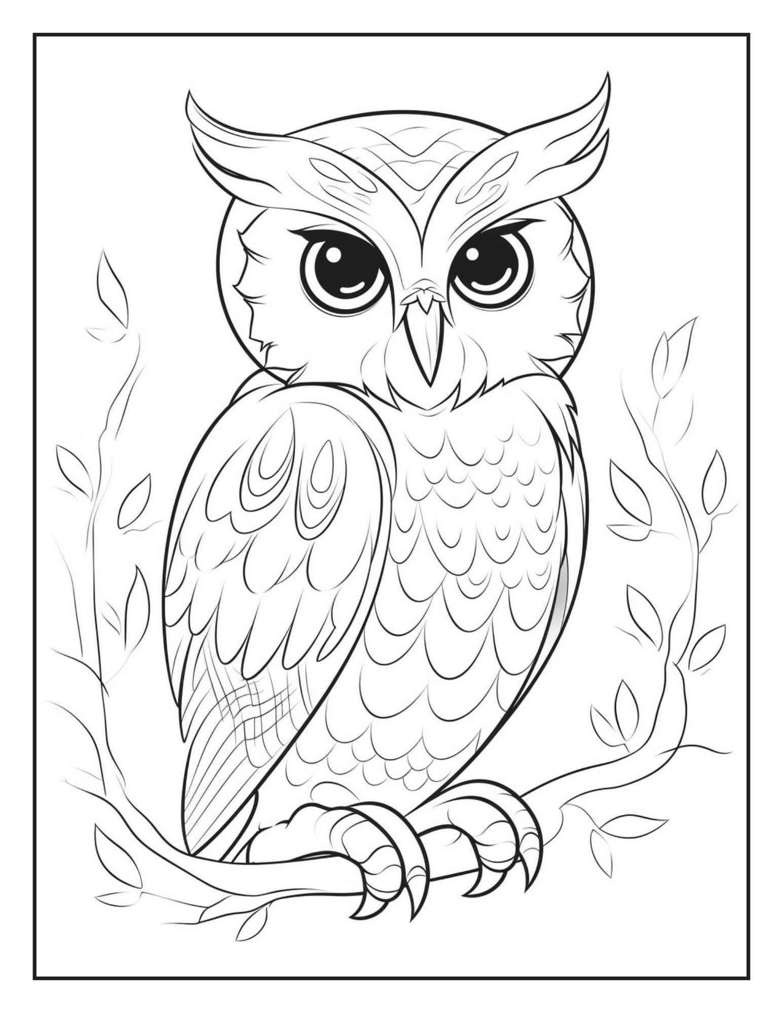 Wild Animals Coloring Pages: Kids Printable Colouring Book (digital ...