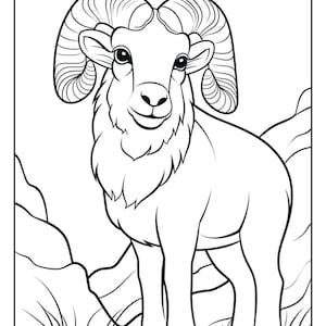 Wild Animals Coloring Pages: 50 Kids Printable Designs (digital ...