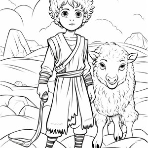 Bible Scene Coloring Pages: 50 Religious Designs for All Ages (digital ...