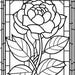 Stained Glass Flowers Coloring Pages: 101 Printable Designs (PDF ...