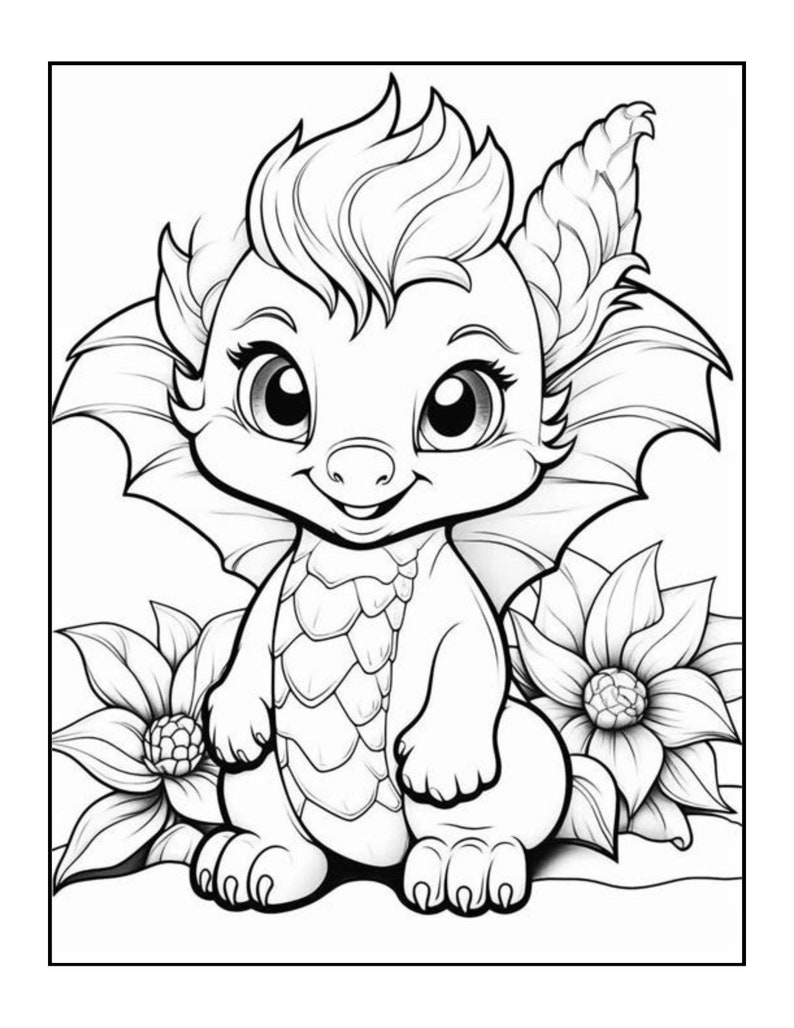 163 Cute Dragon Coloring Pages,kids Printable Coloring Pages ,children ...