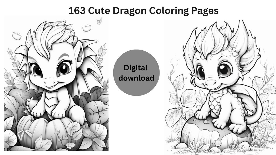 163 Cute Dragon Coloring Pages,kids Printable Coloring Pages ,children ...