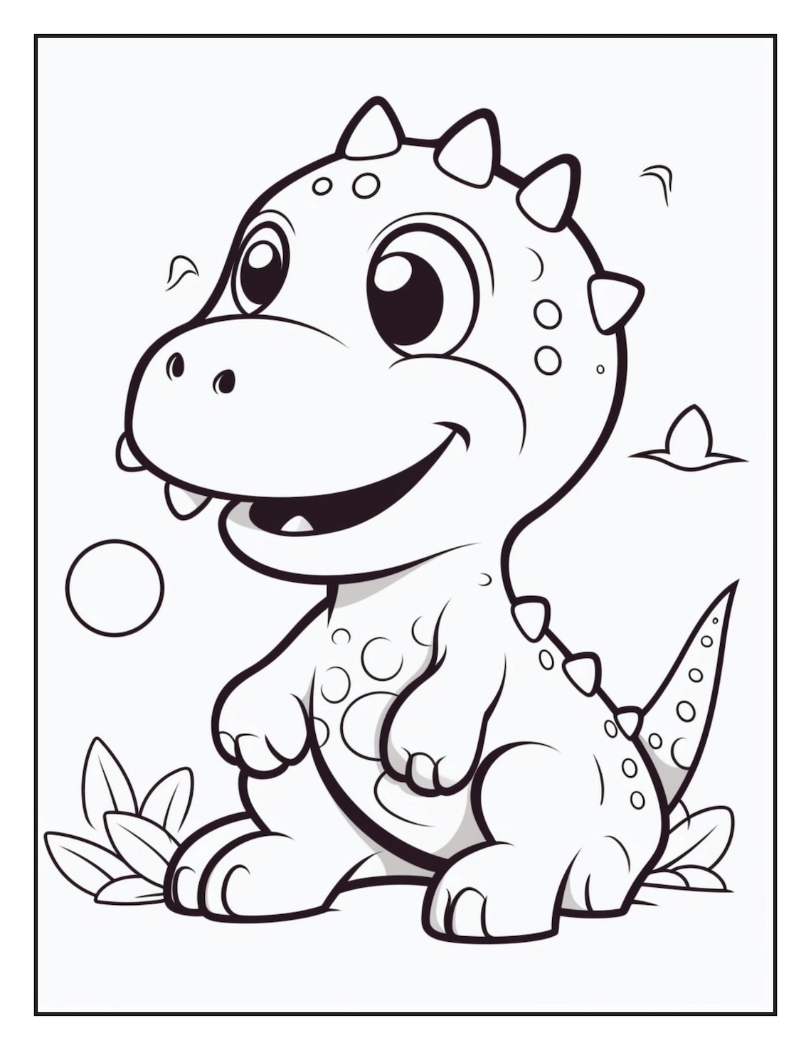 50 Cute Baby Dinosaurus Coloring Pages,kids Printable Coloring Pages ...