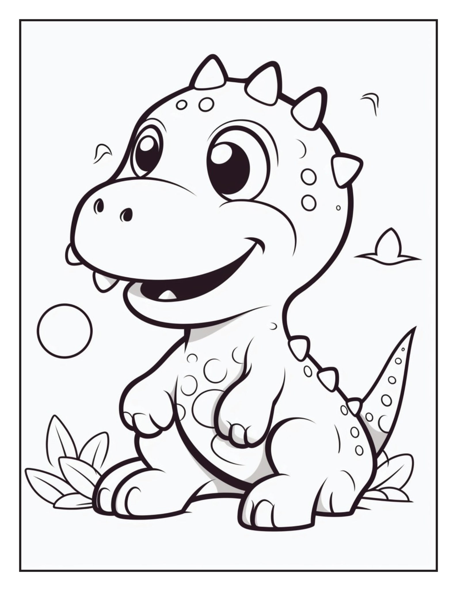 50 Cute Baby Dinosaurus Coloring Pages,kids Printable Coloring Pages ...