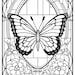 100 Stained Glass Butterfly Coloring Pages: Relaxing Adult Coloring ...