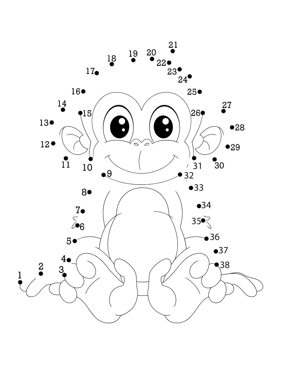 Dot to Dot Animals Coloring Pages: Kids Activity Book (digital Download ...